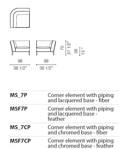 CAP MARTIN SUNSET sofa By Cappellini design Carlo Colombo