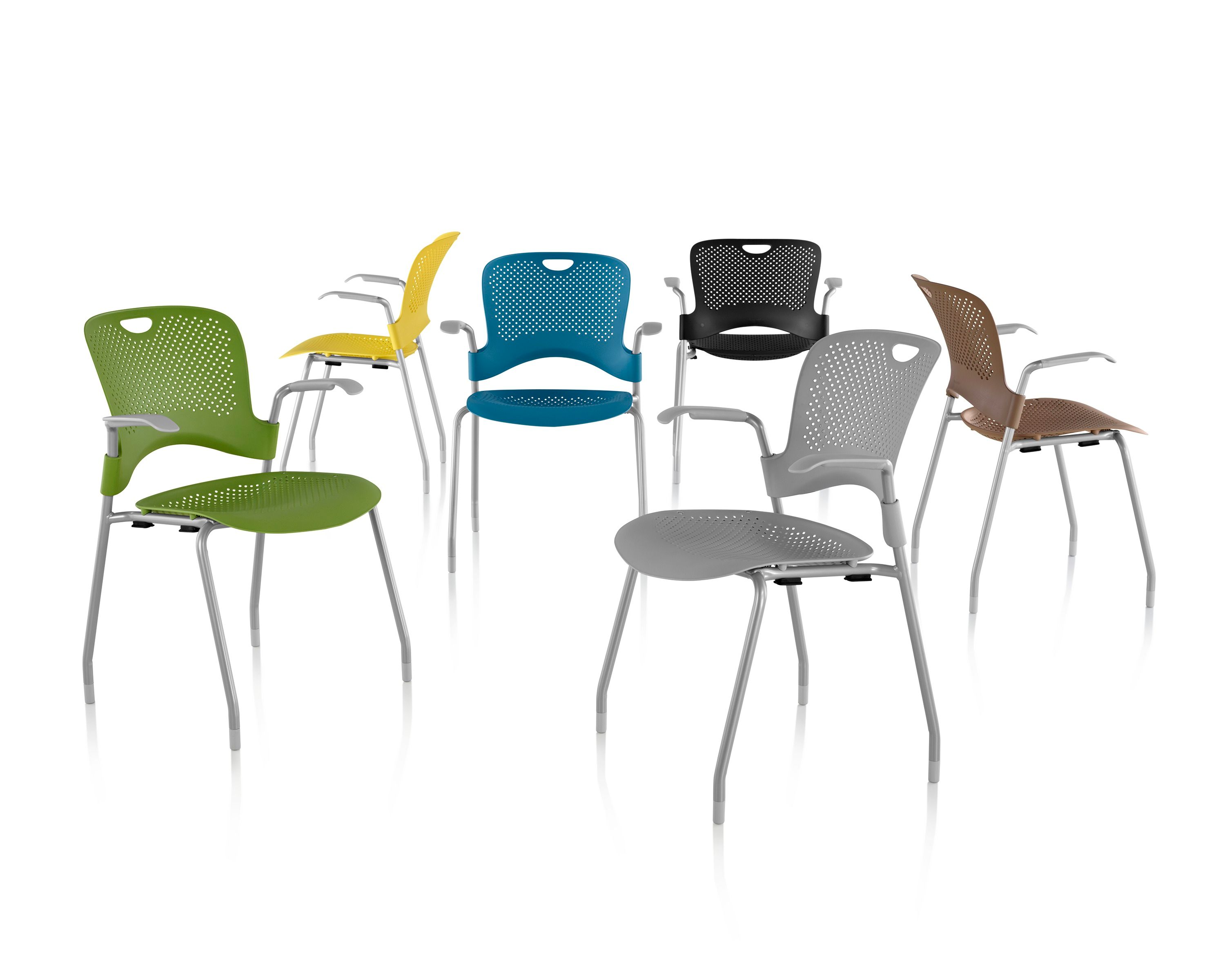 CAPER Stackable Nylon® chair with armrests By Herman Miller | design ...