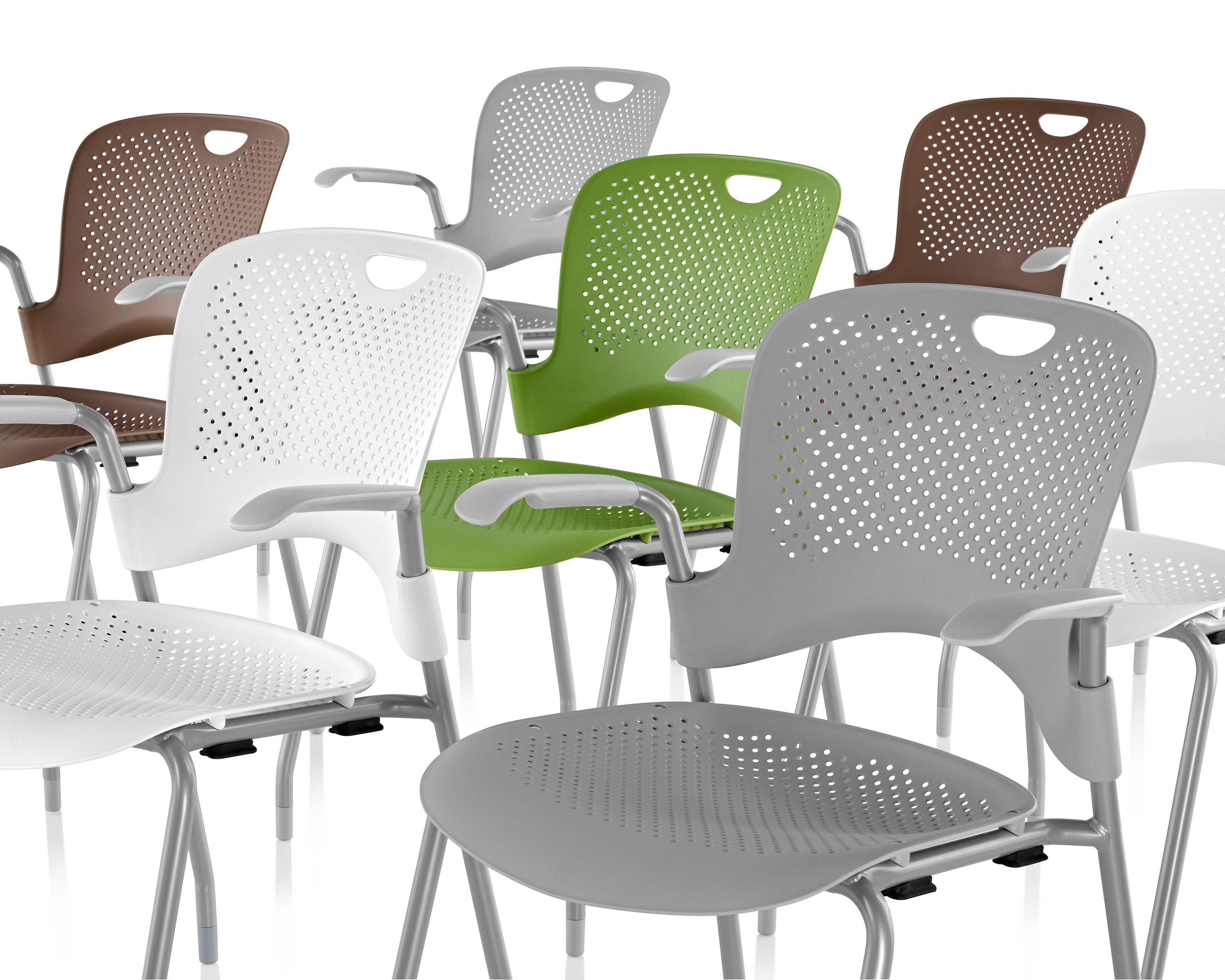 CAPER Stackable Nylon® chair with armrests By Herman Miller | design ...