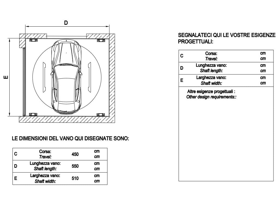 CAR LIFT MCPR Parking lift By CARMEC