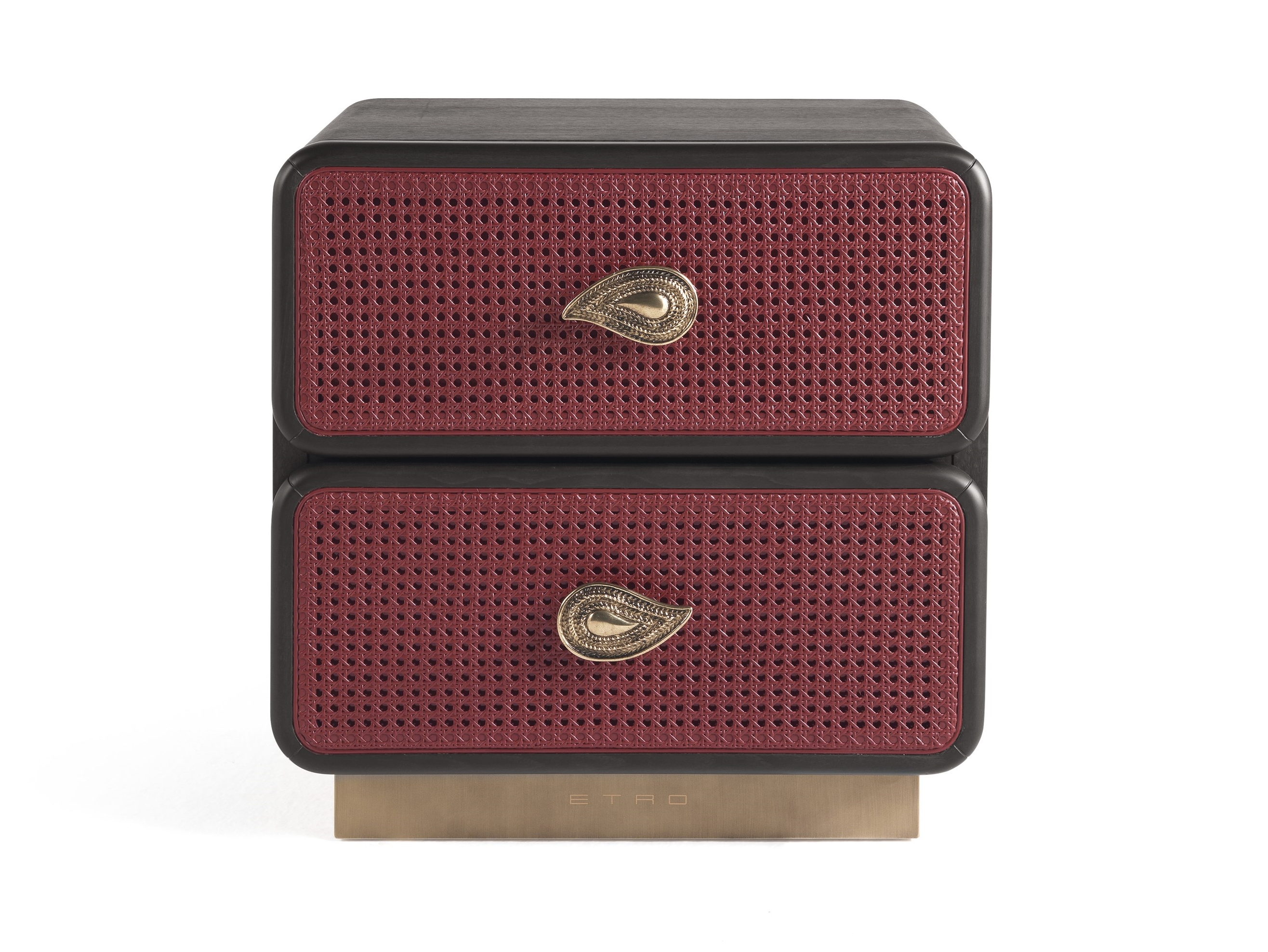 CARAL Square wooden bedside table with drawers By ETRO Home Interiors