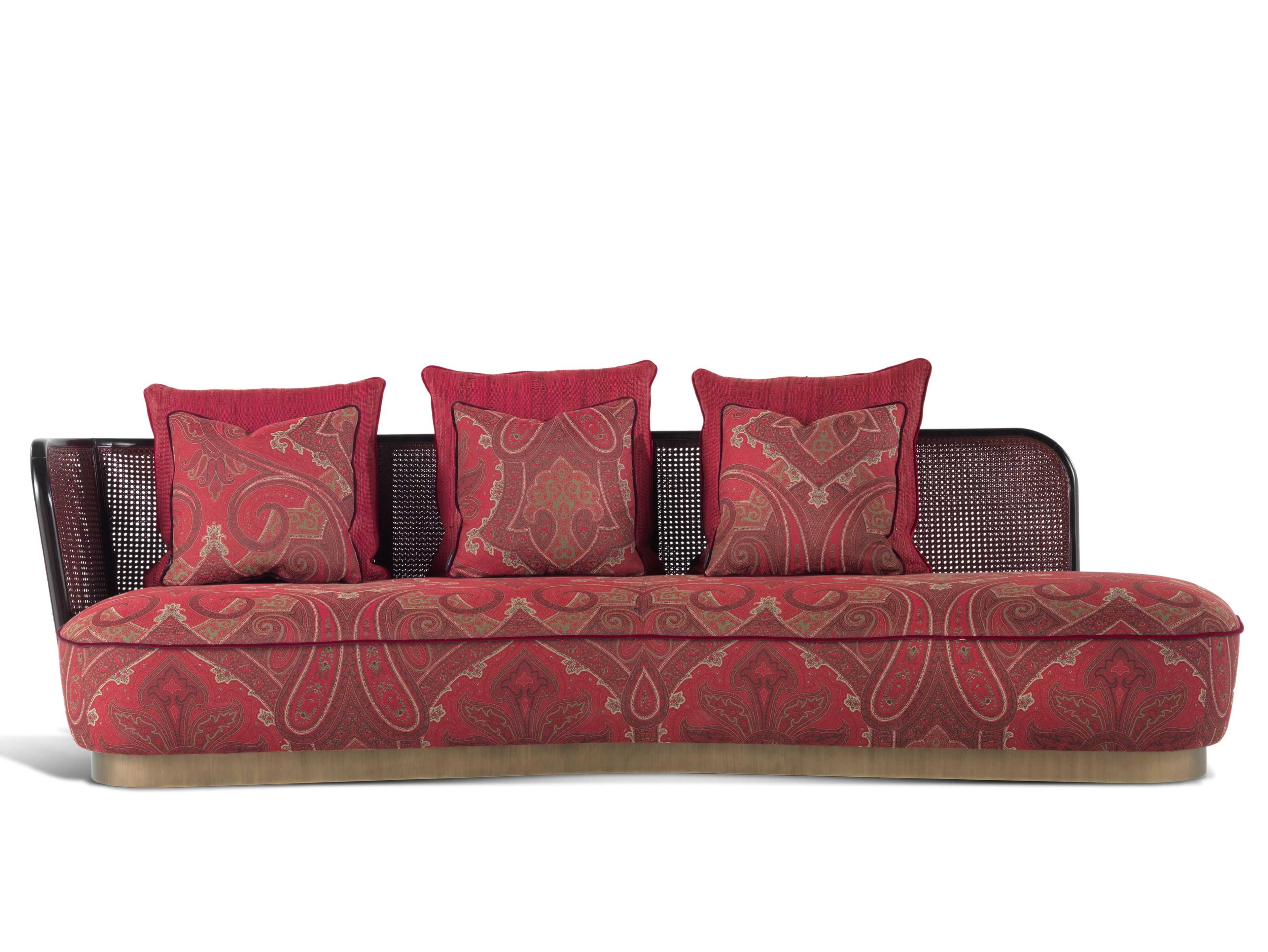 CARAL 3 seater curved fabric sofa By ETRO Home Interiors