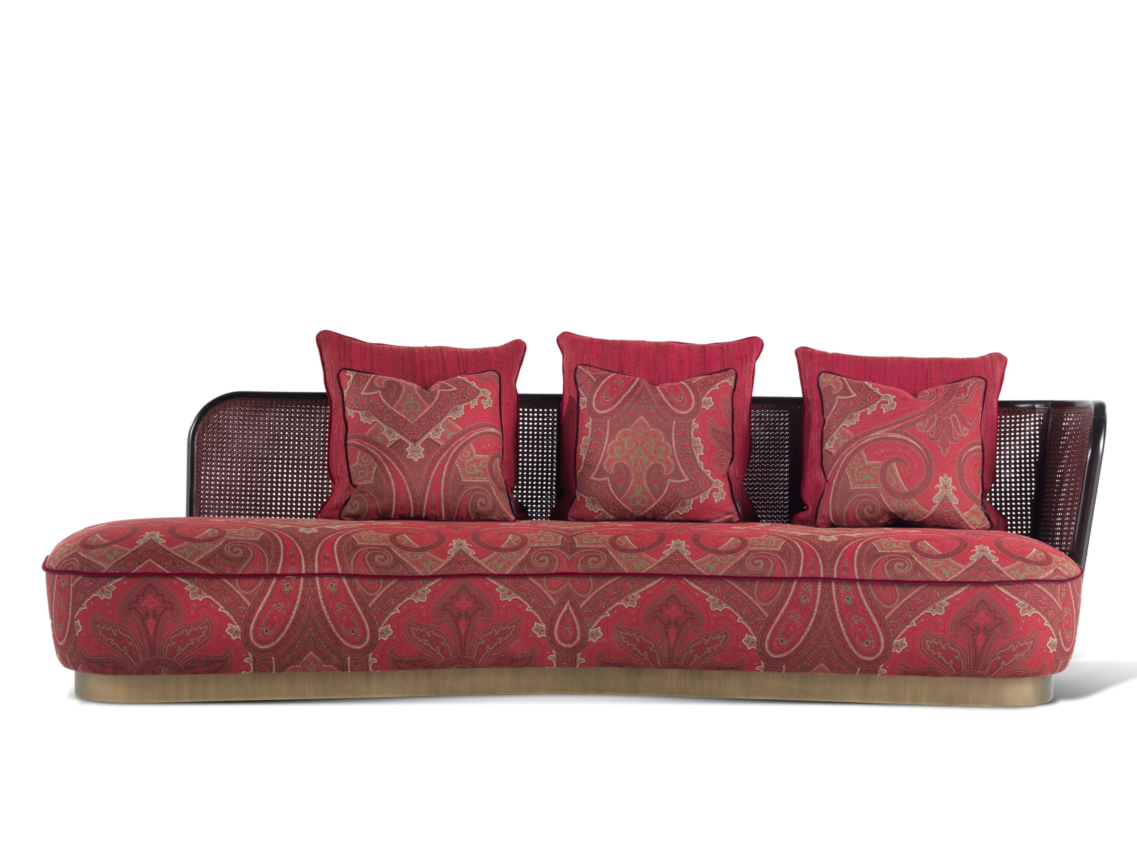 CARAL 3 seater curved fabric sofa By ETRO Home Interiors