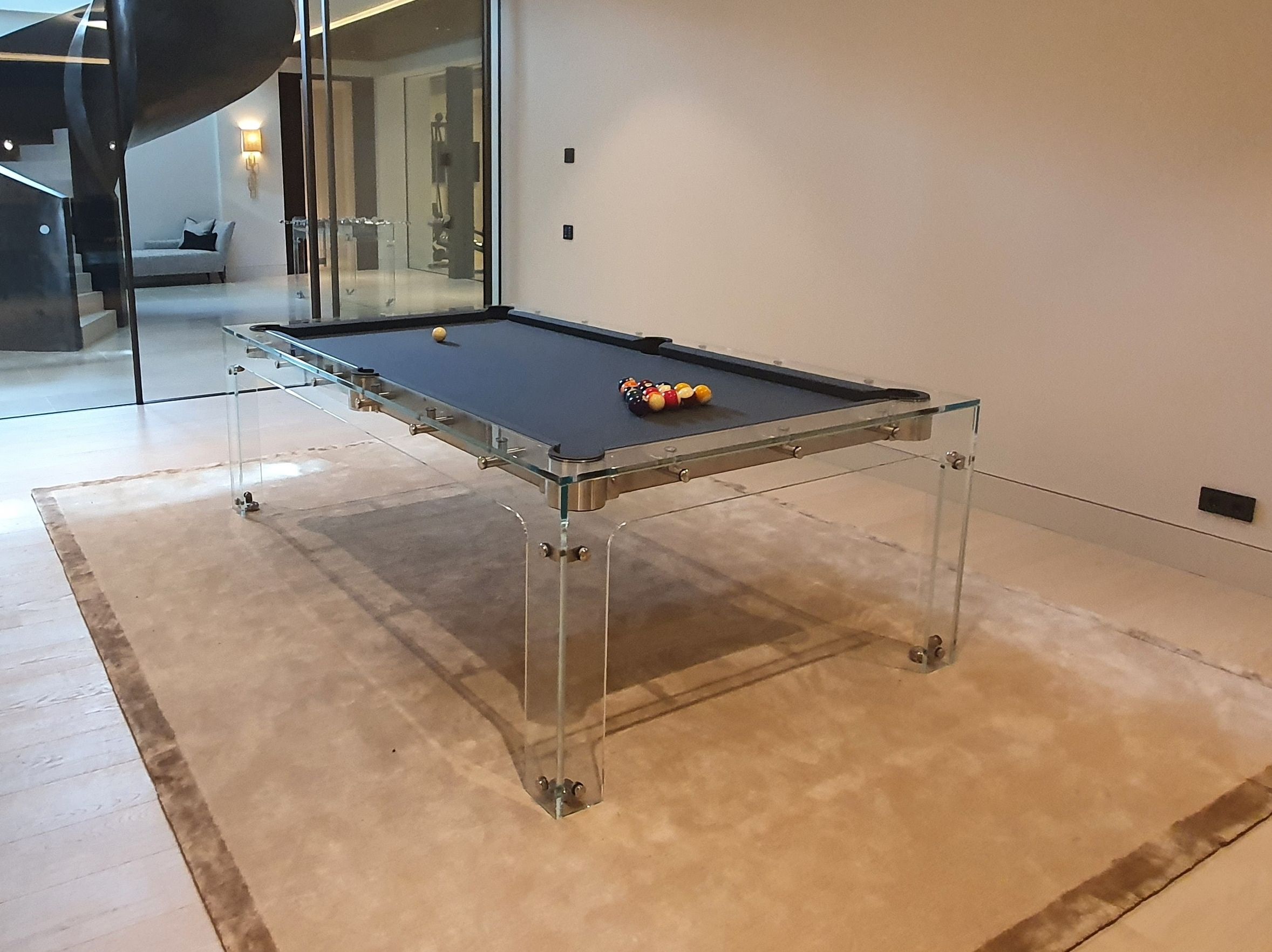 DESIGN Glass pool table By Billards Toulet