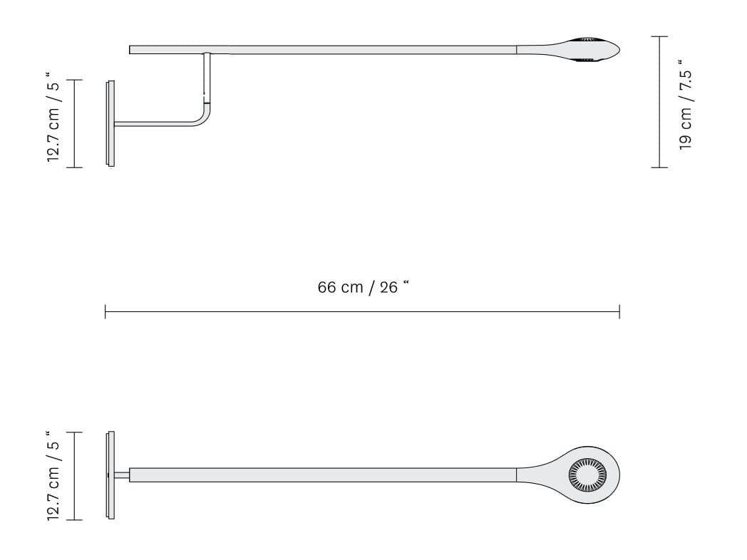 LED wall light CARBON LIGHT WALL LAMP By Tokio design Asobi