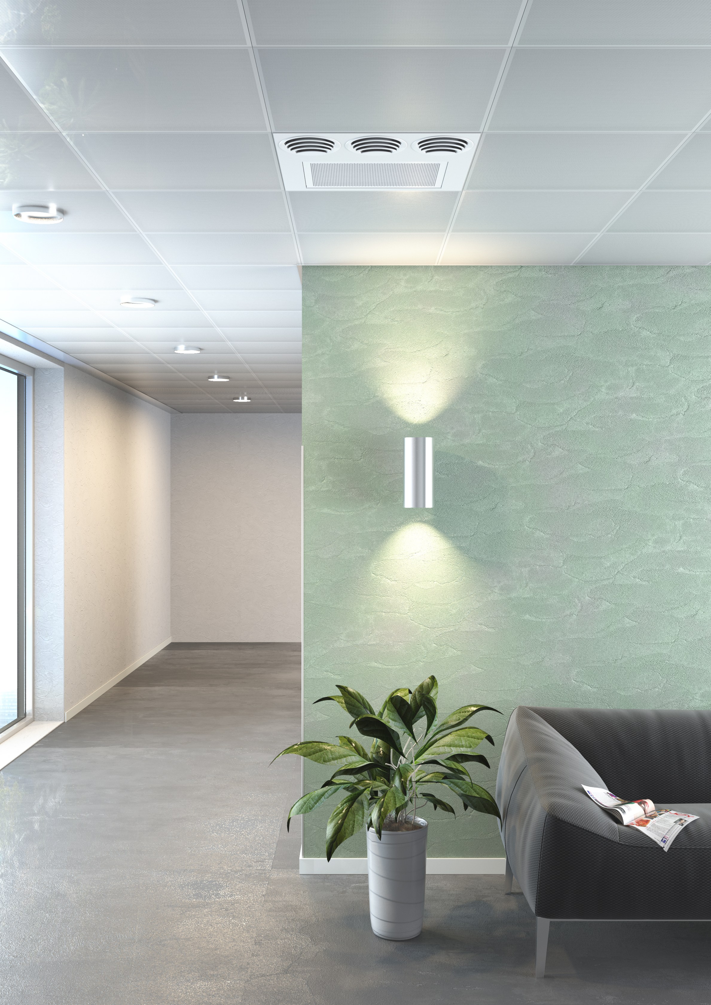 CARISMA COANDA CCN-ECM Built-in fan coil unit By SABIANA