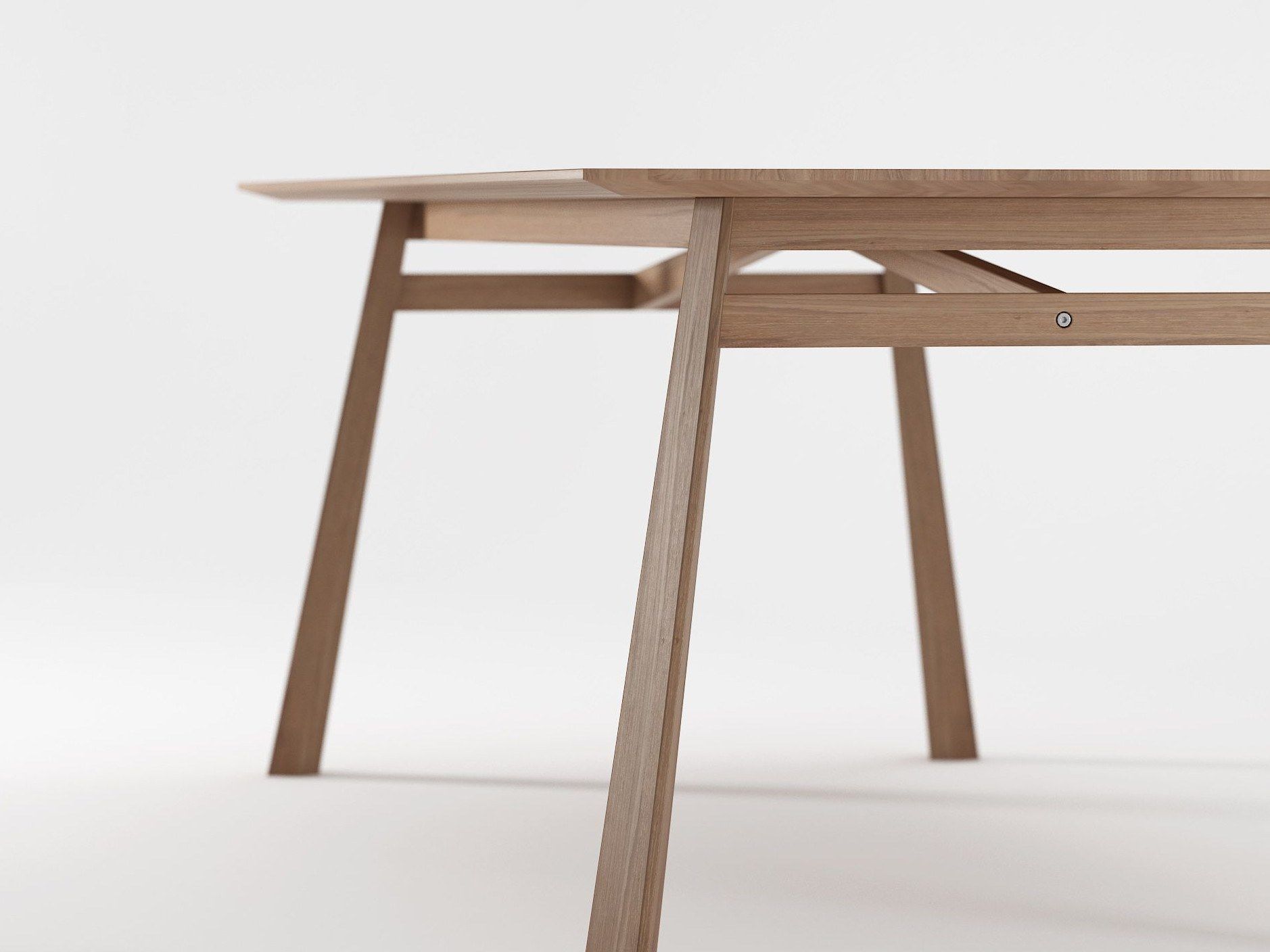 CARPENTER Rectangular wooden dining table By KARPENTER | design Hugues Revuelta
