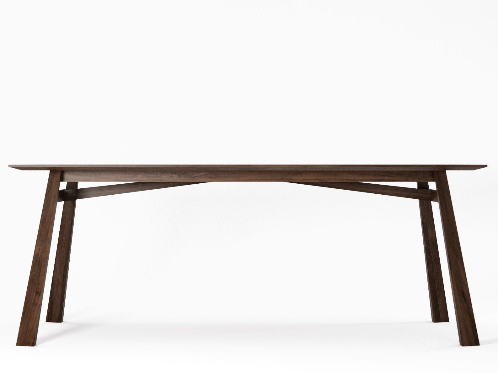 CARPENTER Rectangular wooden dining table By KARPENTER | design Hugues Revuelta