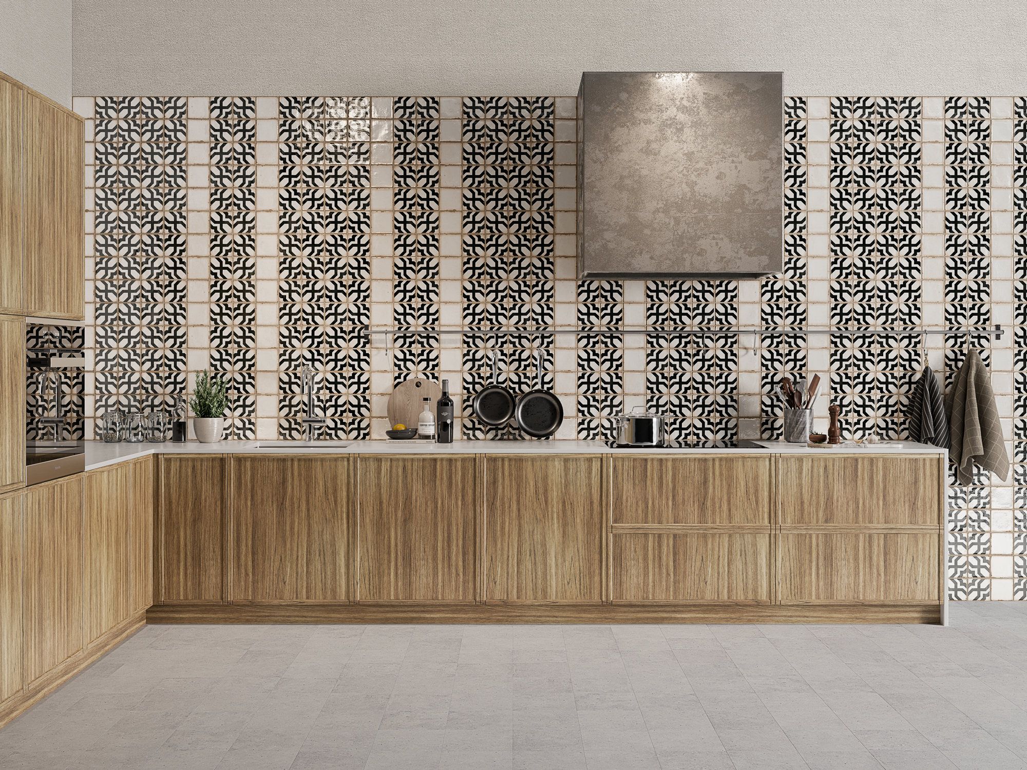 Revestimiento de pared/suelo efecto azulejos hidráulicos CASABLANCA By ...