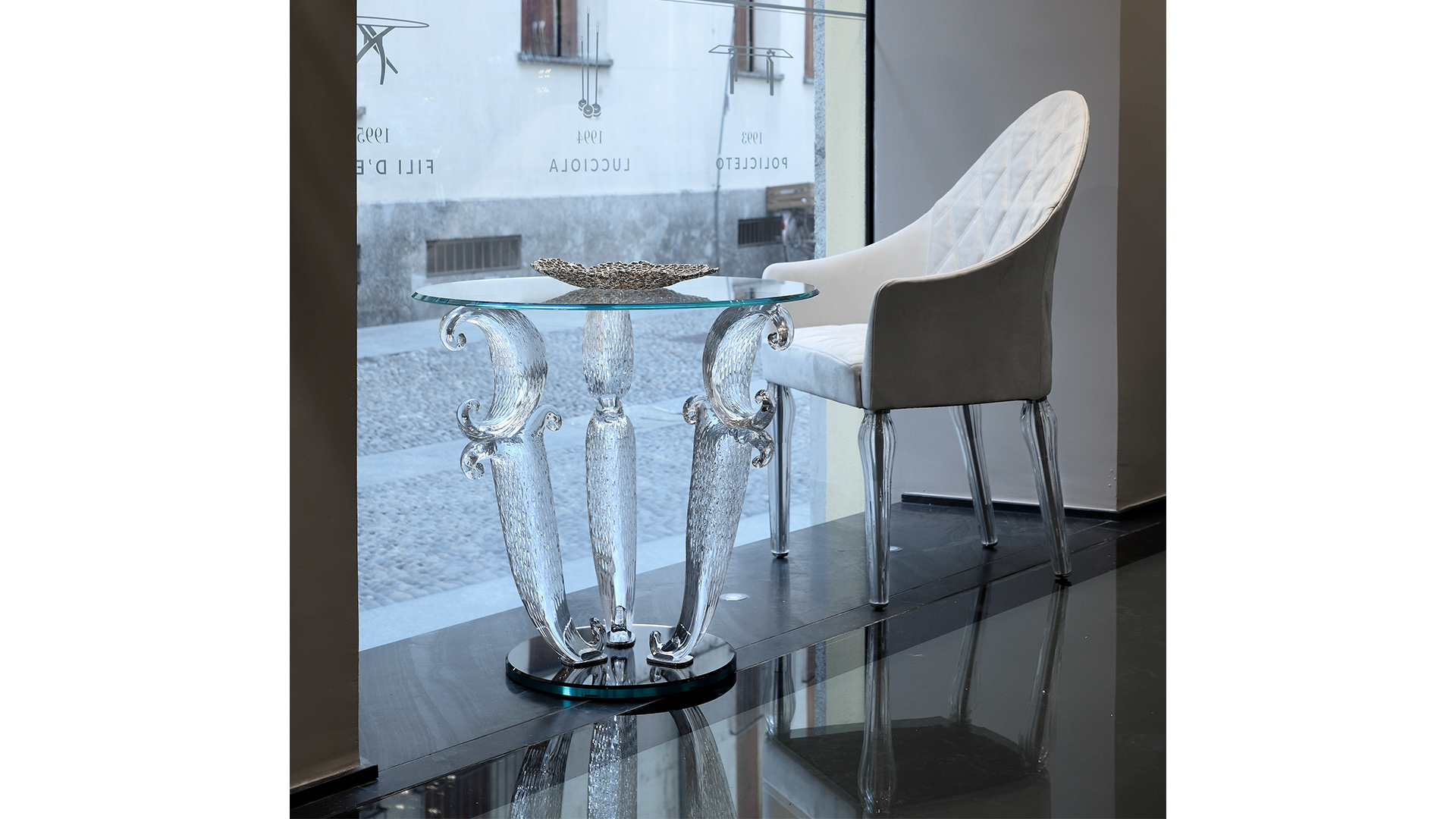 CASANOVA Round glass coffee table By Reflex