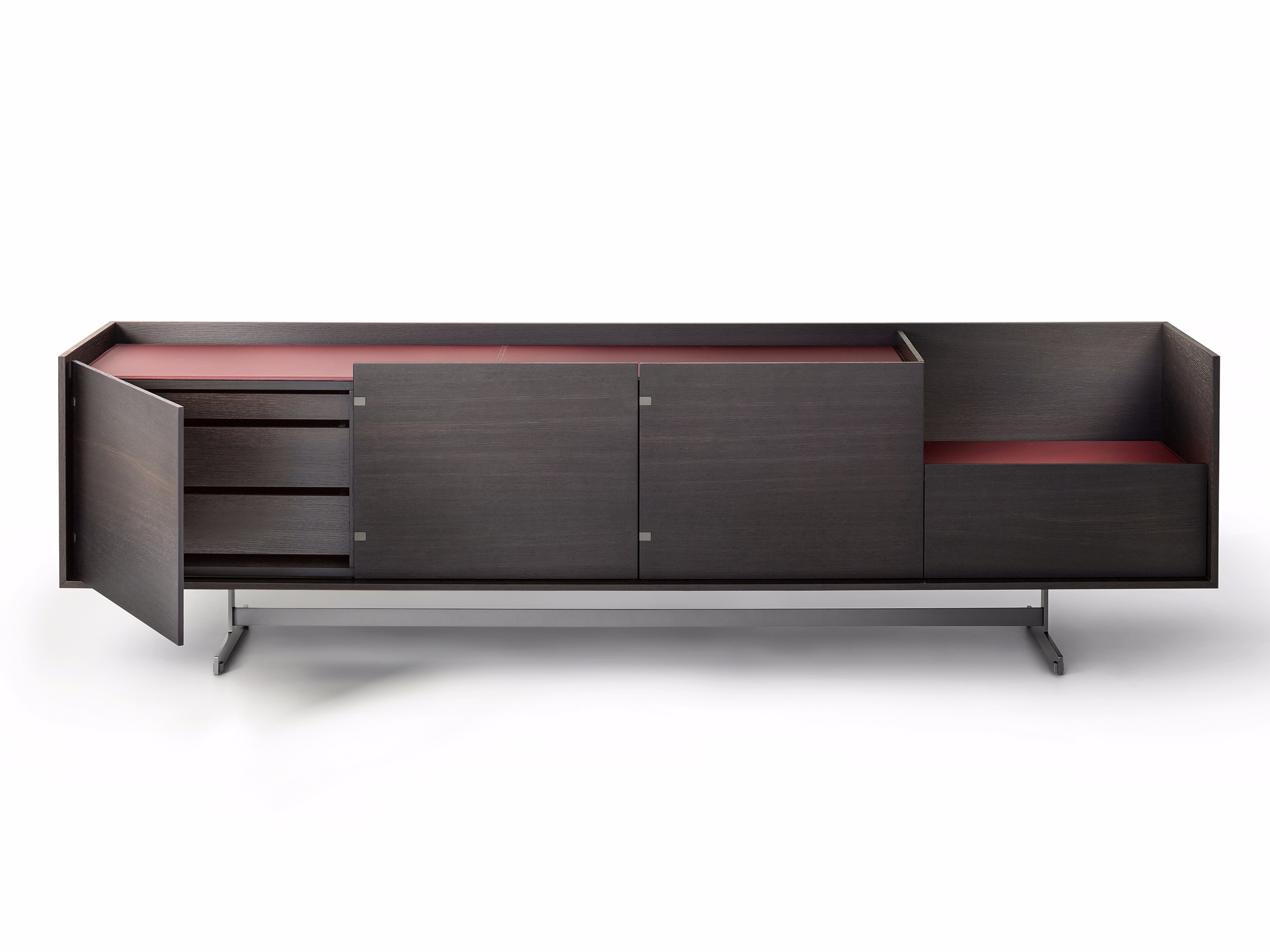 Oak sideboard CASES By Lema design Francesco Rota