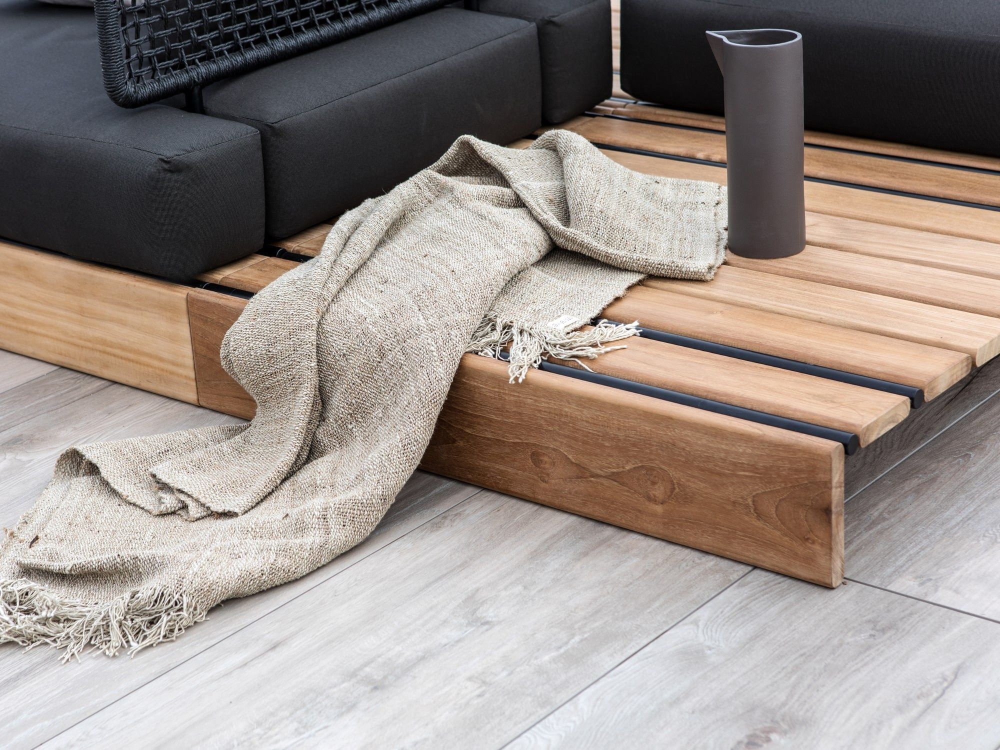 CASUAL MODULAR Square wooden coffee table By CBdesign | design Carlo Basso