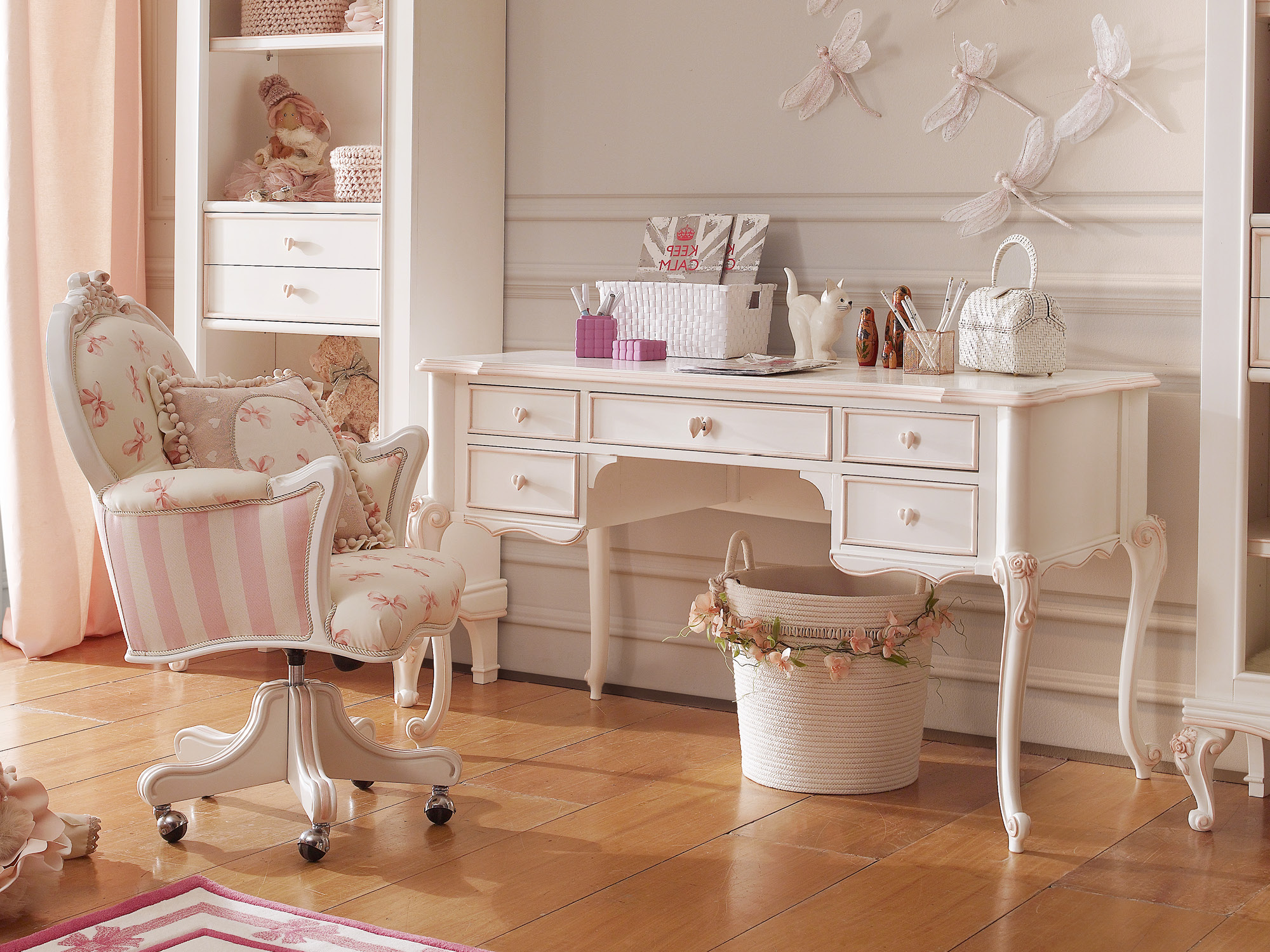 CATERINA | Kids writing desk Kids writing desk with drawers By VOLPI
