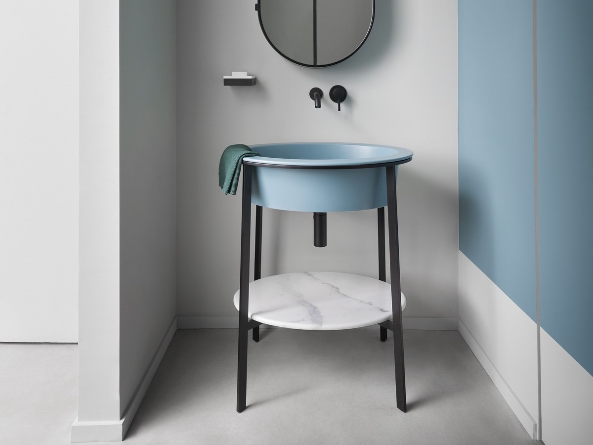 CATINO OVALE Floor-standing single vanity unit By Ceramica Cielo ...
