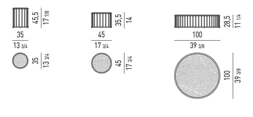 CAULFIELD OUTDOOR Outdoor side table By Minotti | design Rodolfo Dordoni