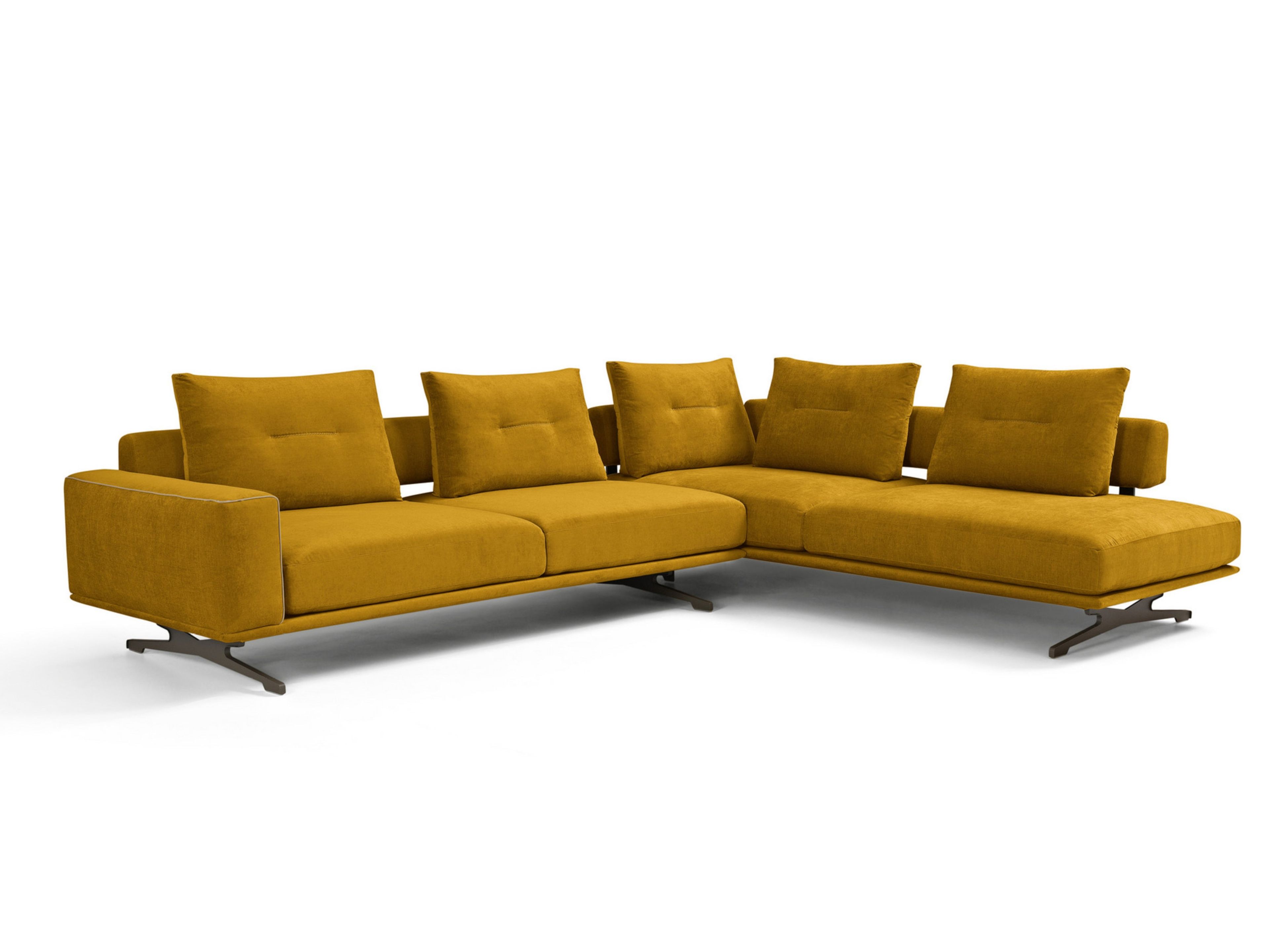 Corner fabric sofa CAVE By Max Divani