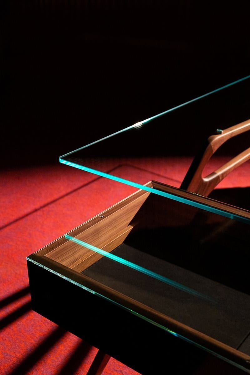 CAVOUR CM Writing desk By Zanotta | design Carlo Mollino