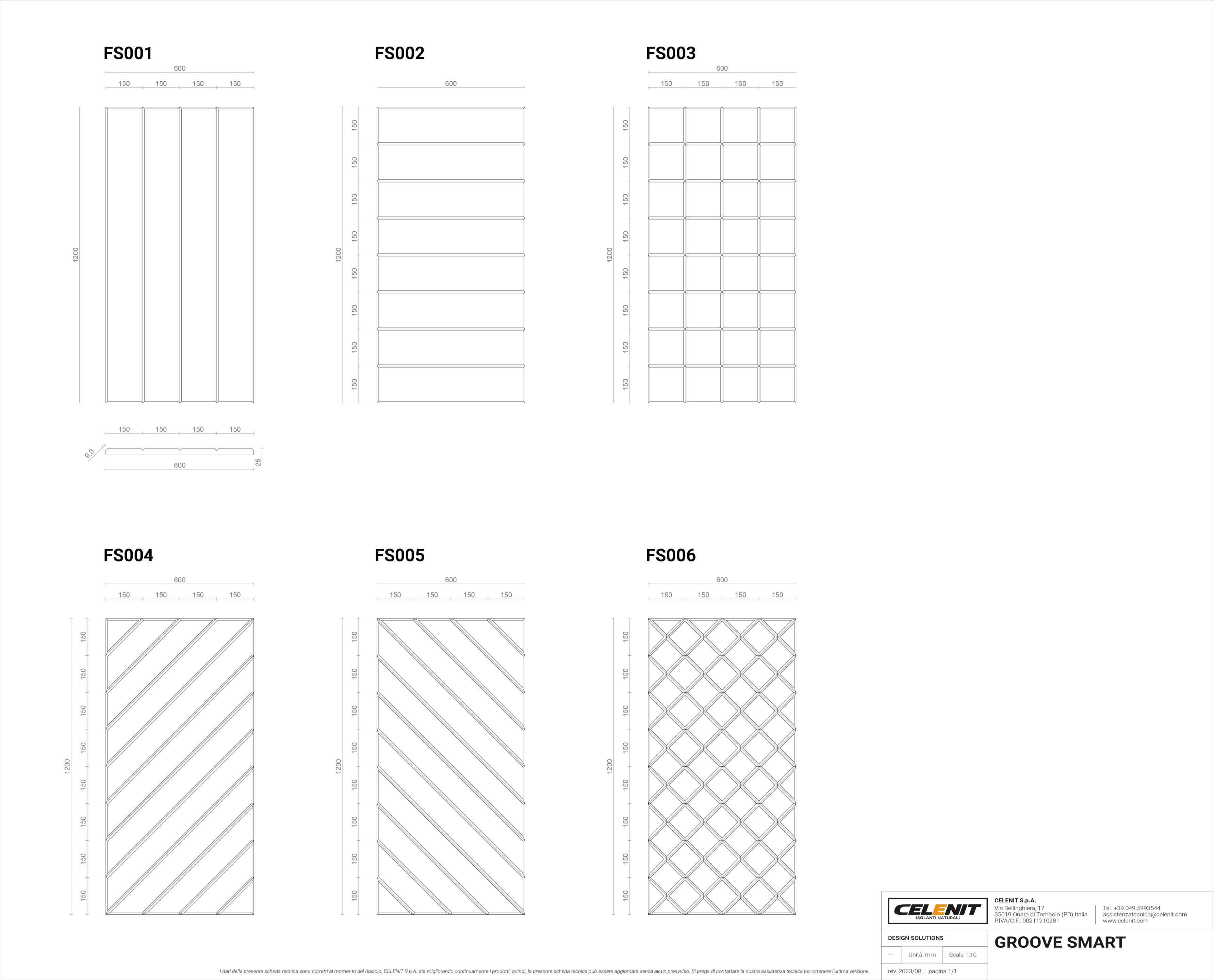 CELENIT GROOVE SMART Panel para techos suspendidos By CELENIT