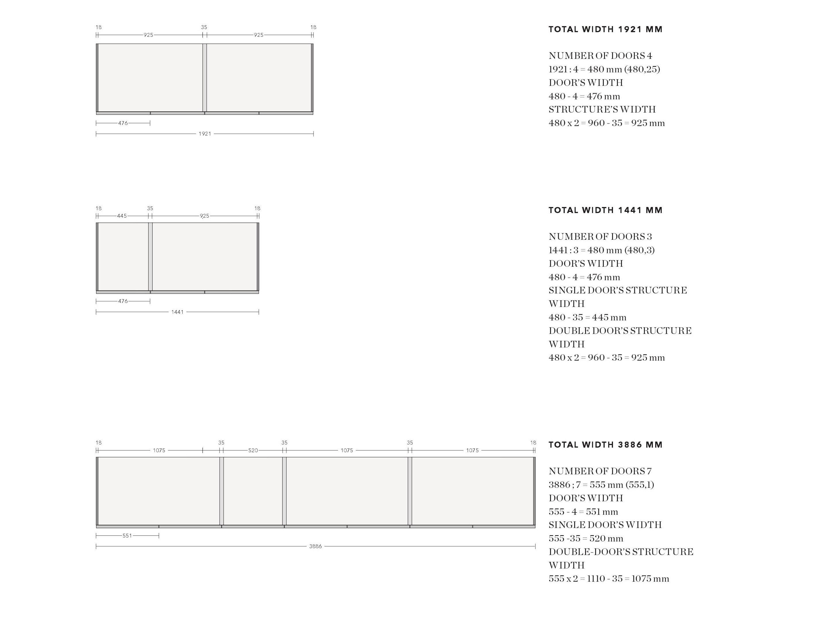 Wardrobe CENTER HINGED DOORS By FORMER design Pinuccio Borgonovo