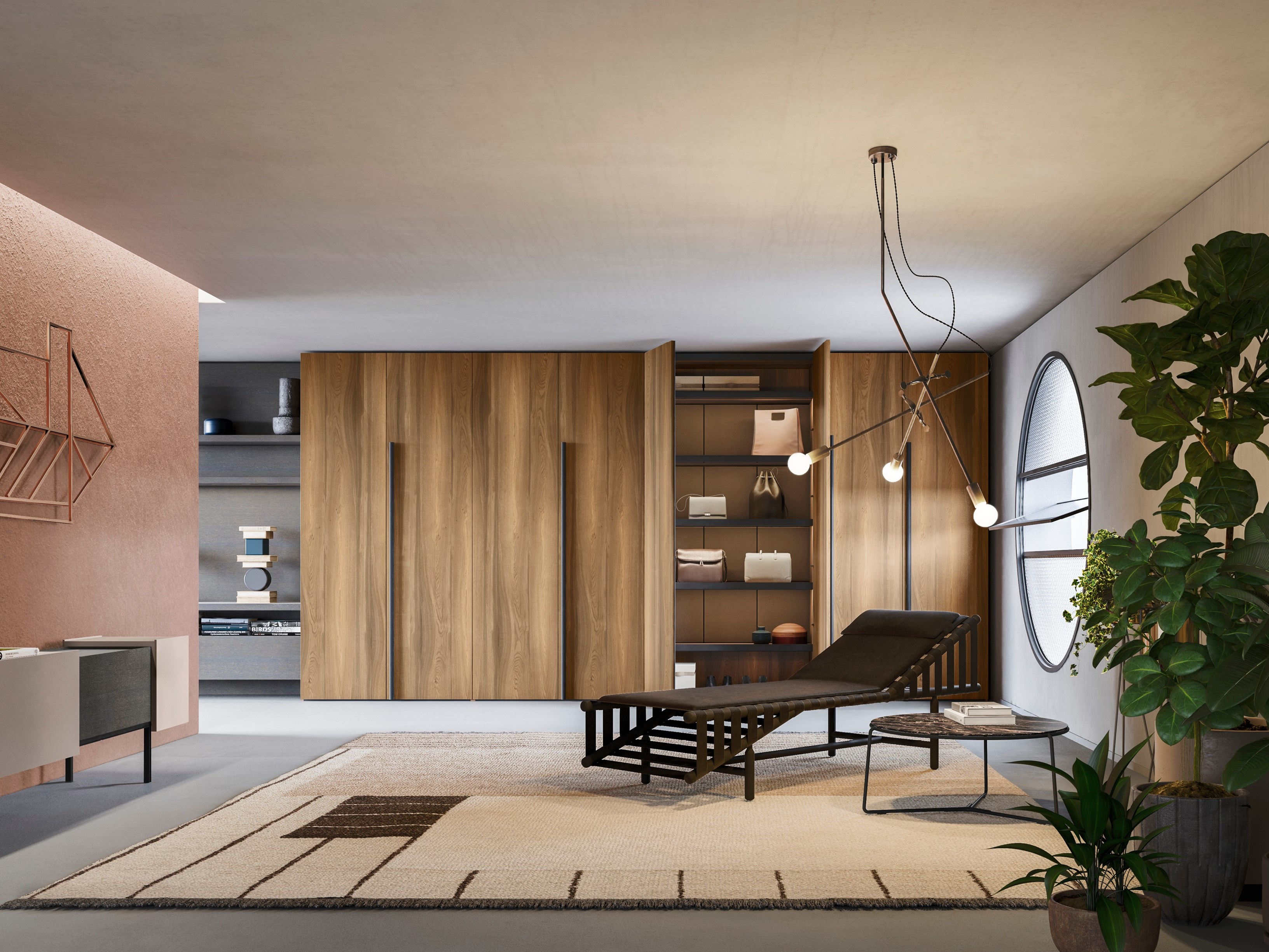 Wardrobe CENTER HINGED DOORS By FORMER design Pinuccio Borgonovo