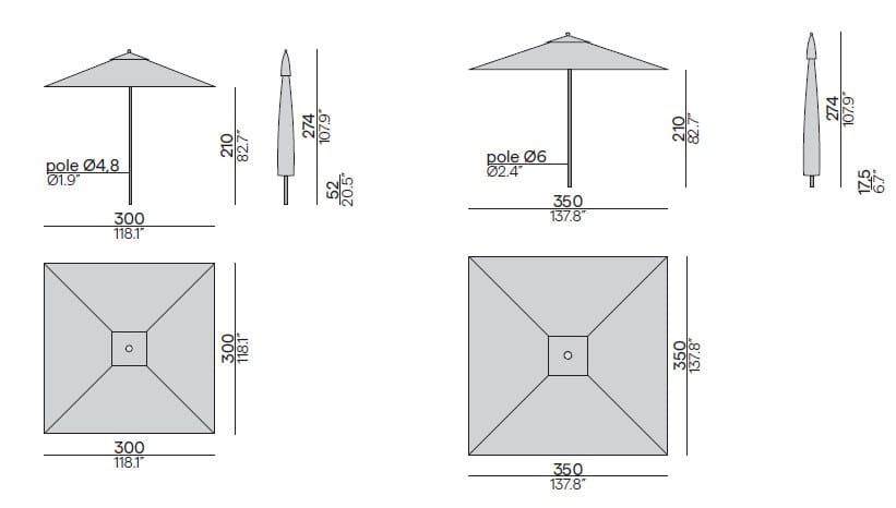 CENTRA MAX | Guarda-sol quadrado Guarda-sol quadrado By MANUTTI ...