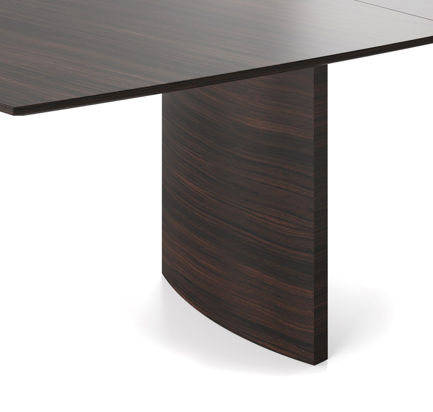 CEO Mesa de reunión modular rectangular de chapada en madera By BK Contract