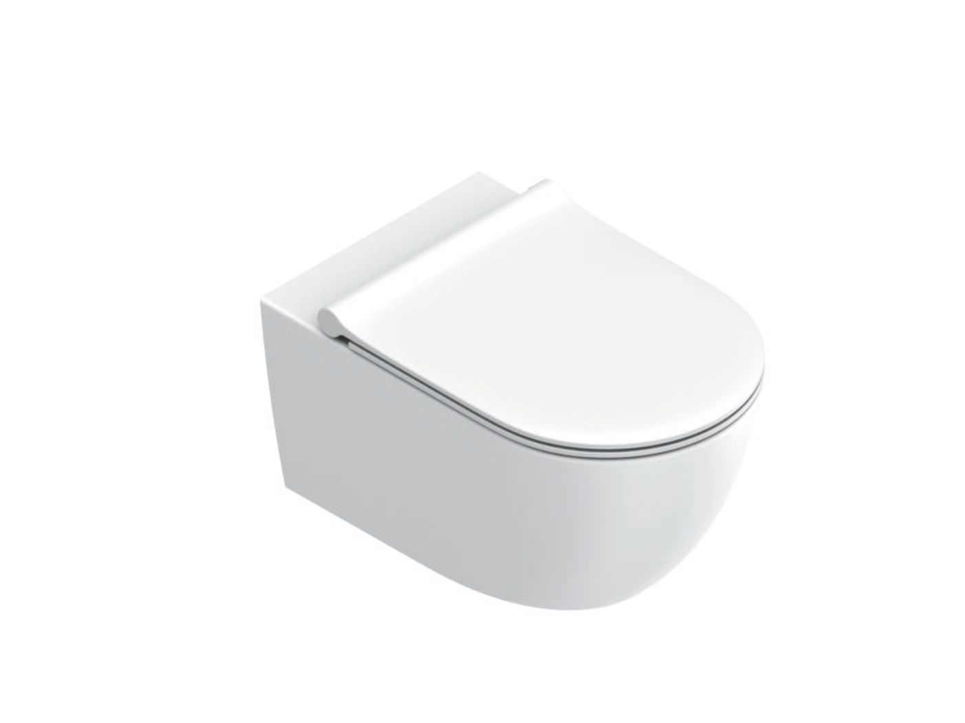SFERA 55x35 Wall-hung rimless ceramic toilet By CERAMICA CATALANO