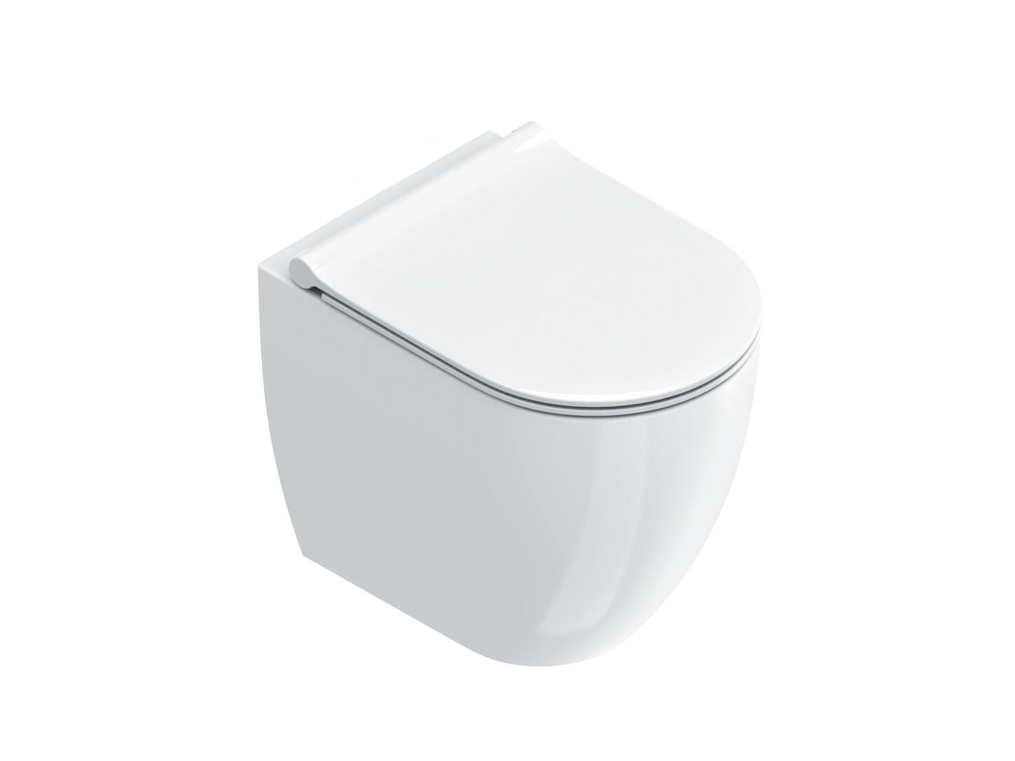 SFERA 50x35 Floor mounted rimless ceramic toilet By CERAMICA CATALANO