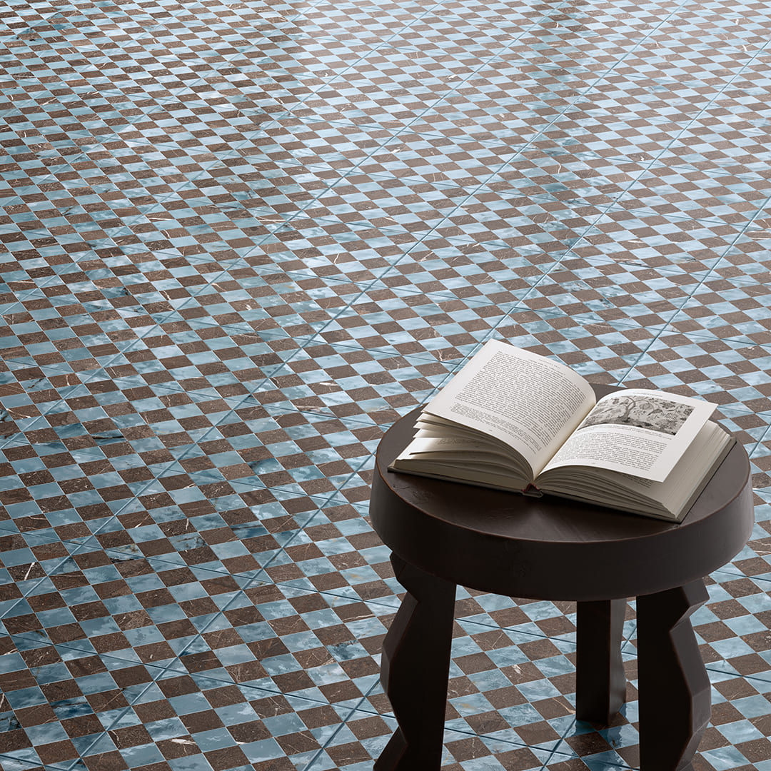 DIMORE Glazed porcelain stoneware wall/floor tiles with marble effect ...
