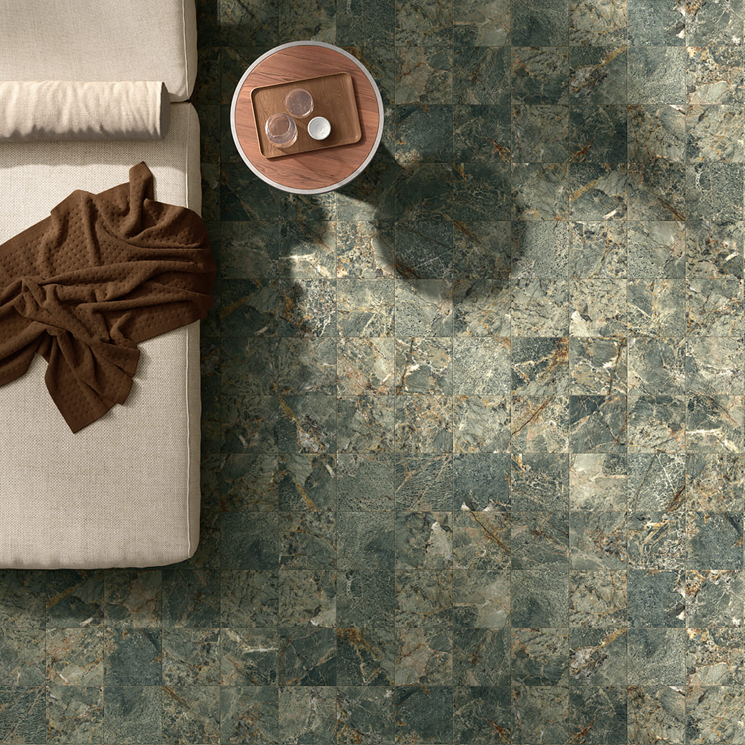 DIMORE Glazed porcelain stoneware wall/floor tiles with marble effect ...