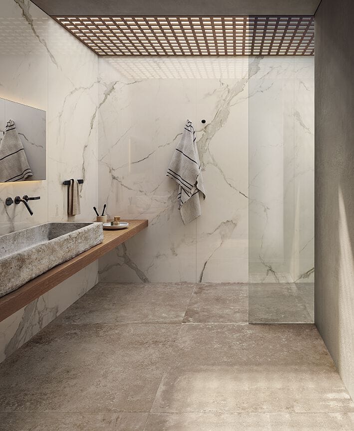 INFINITO 2.0 - CALACATTA LIGHT Porcelain stoneware wall/floor tiles ...