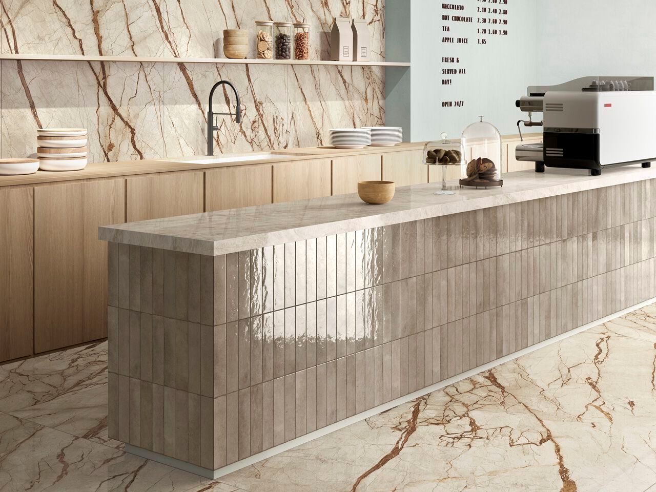 INFINITO 2.0 - GOLD RIVER Porcelain stoneware wall/floor tiles with ...