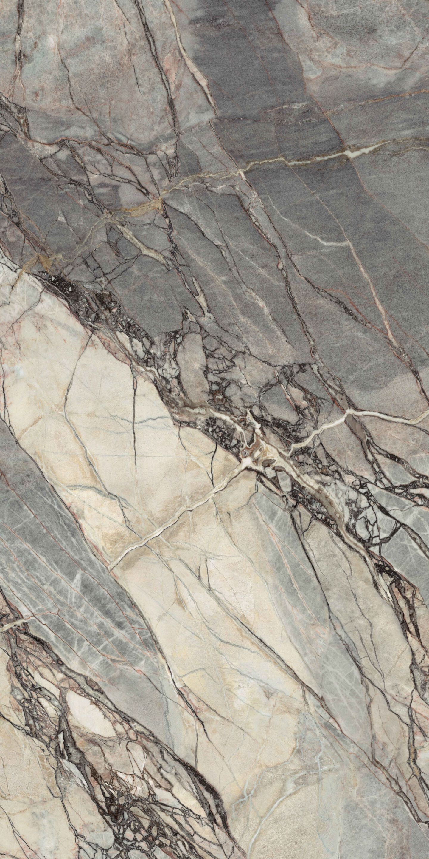 INFINITO 2.0 - METEOR Porcelain stoneware kitchen worktop with marble ...