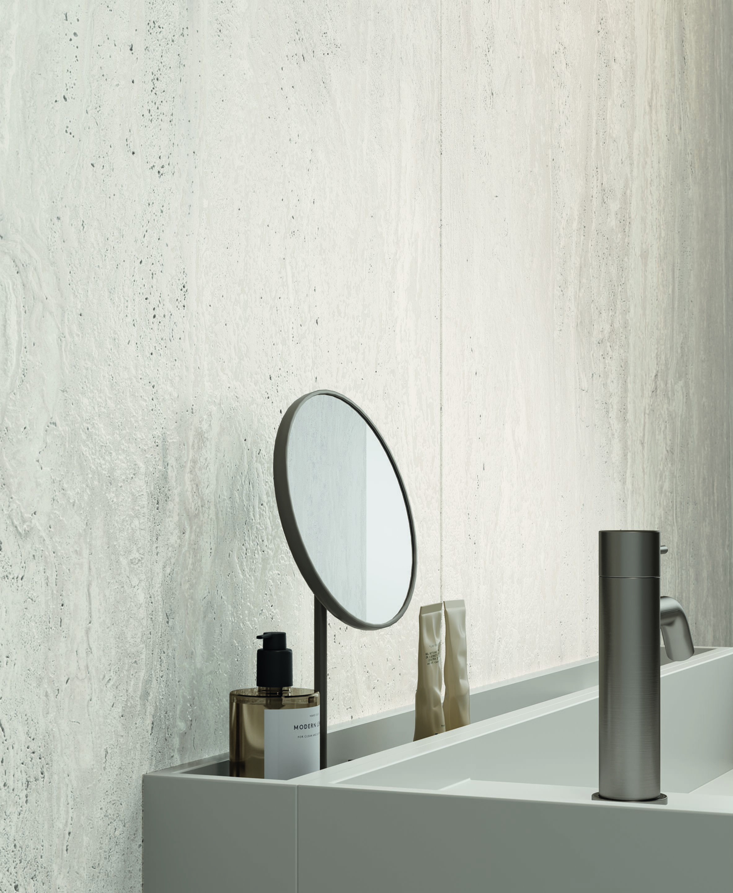 ROYAL TRAVERTINO - BIANCO Porcelain stoneware wall/floor tiles with ...
