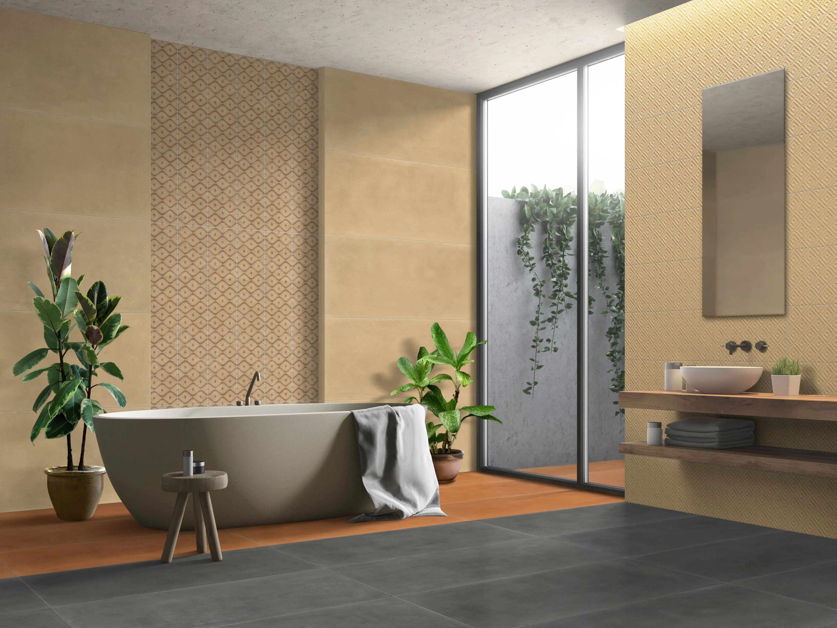 ESSENTZIA - DECORI Porcelain stoneware wall tiles By CERAMICA MEDITERRANEA