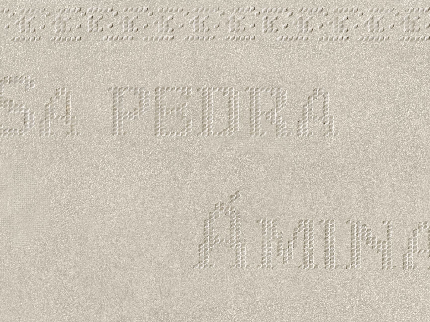 ESSENTZIA - DECORO EMBOSSED LETTERING Wall tiles By CERAMICA MEDITERRANEA