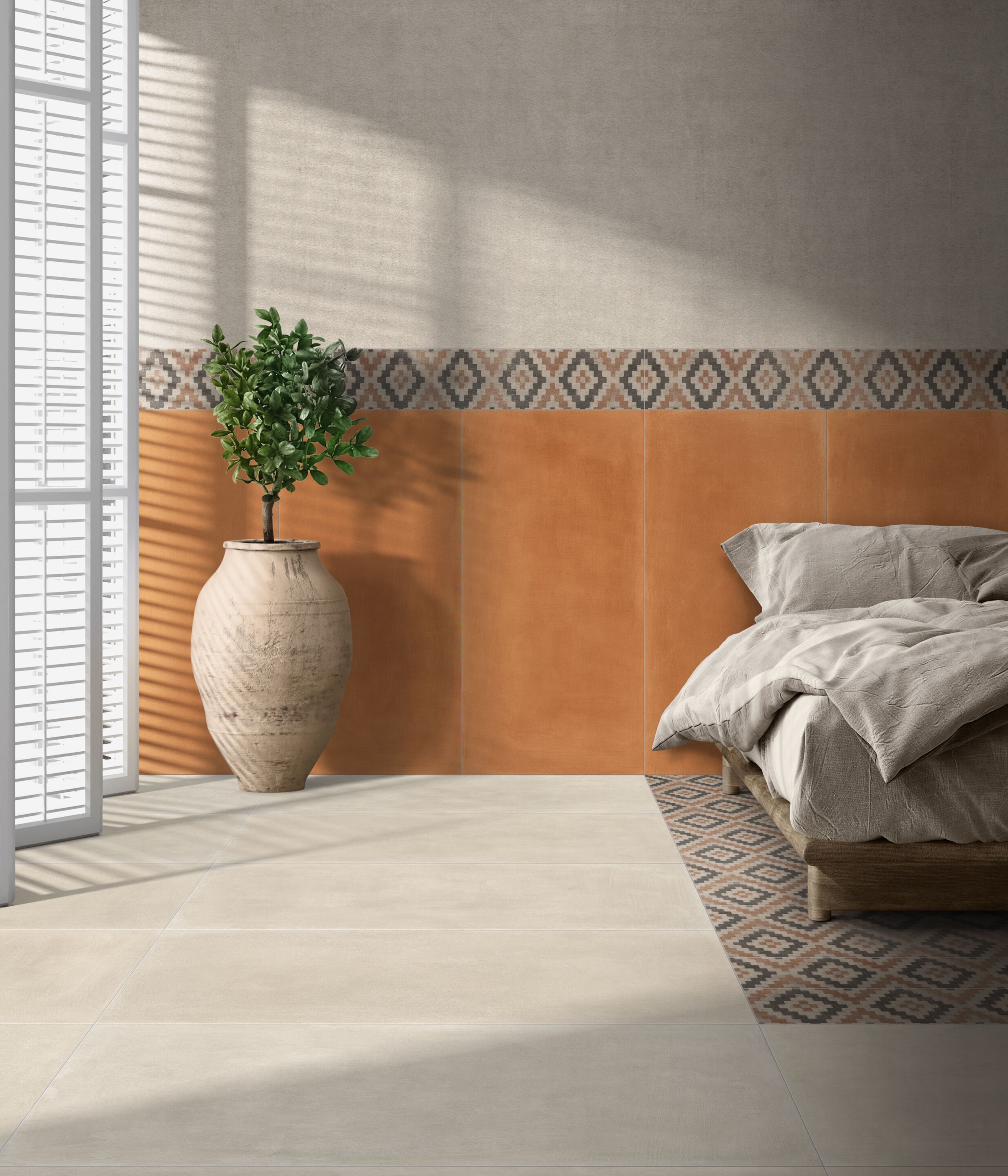 ESSENTZIA - FONDO Wall tiles with concrete effect By CERAMICA MEDITERRANEA