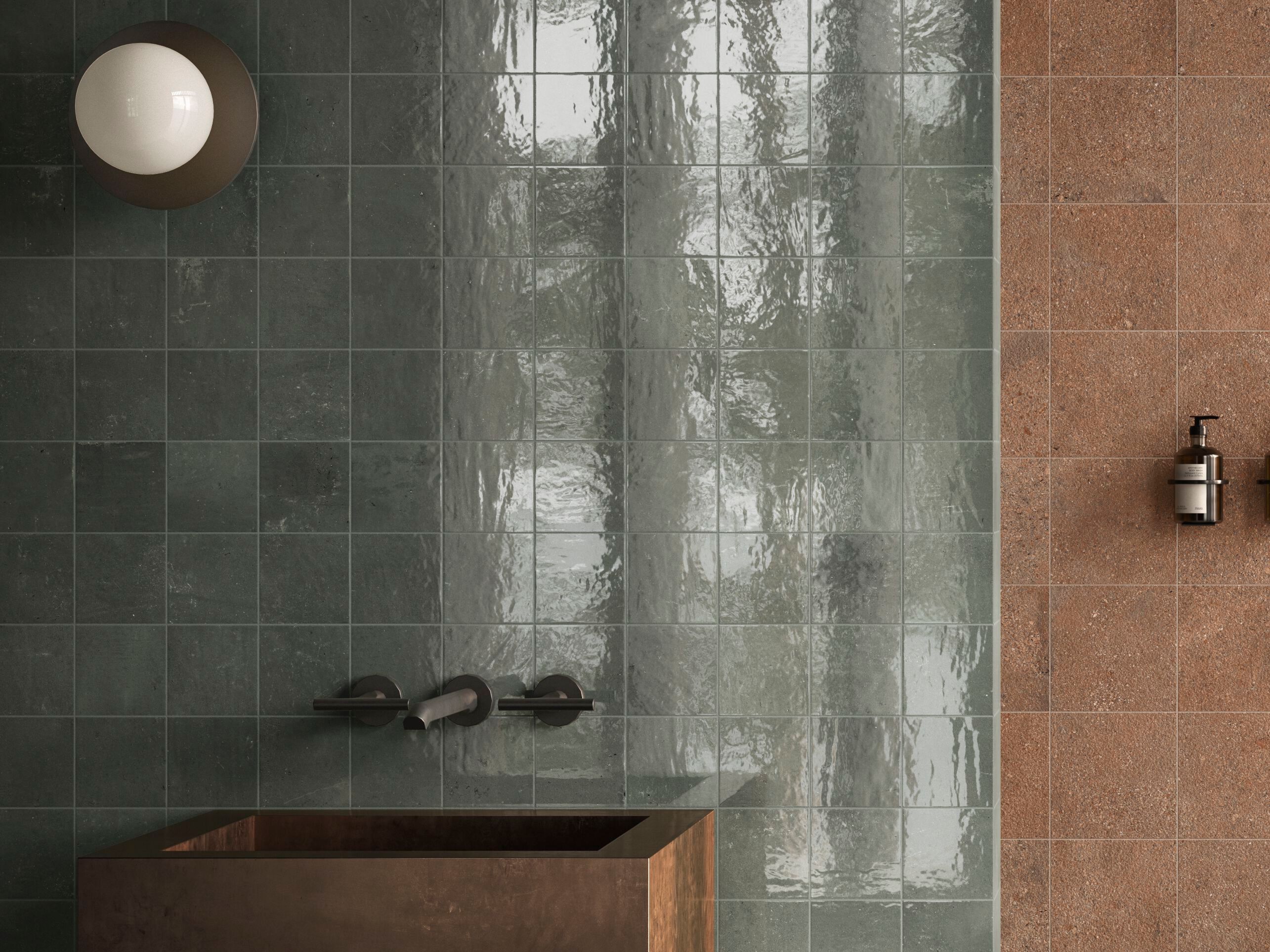 PIXEL ALOE Porcelain stoneware wall/floor tiles By CERAMICA SANT'AGOSTINO