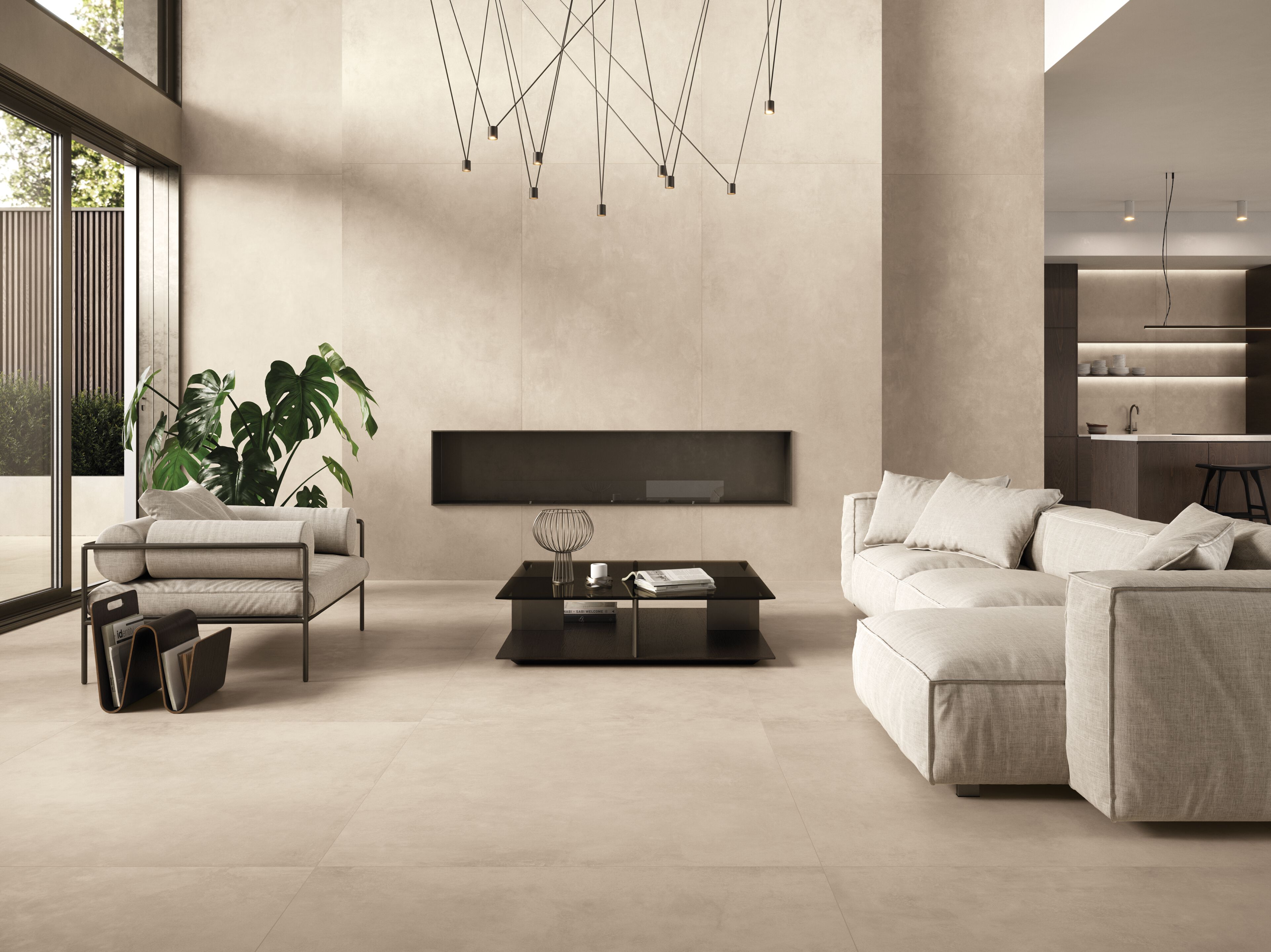 MOOV UP CREAM Revestimento de parede By CERAMICHE KEOPE