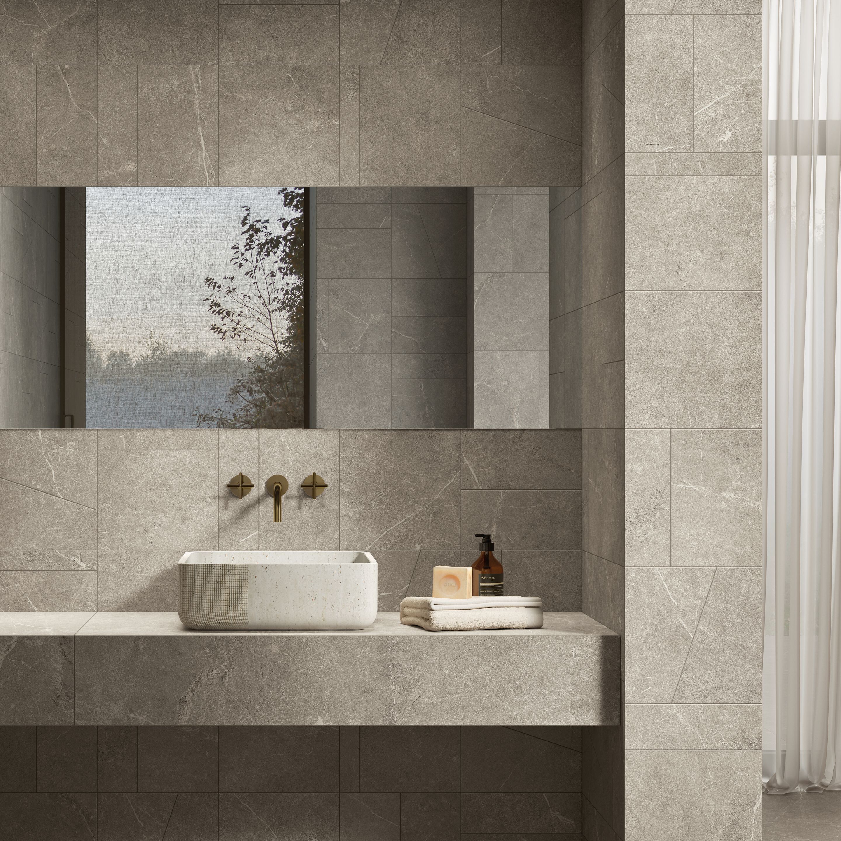 ARCHISTONE 2 Porcelain stoneware wall/floor tiles with stone effect By ...