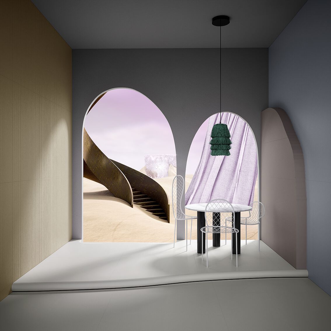 EC1/22 Rectified porcelain stoneware wall/floor tiles By CERDISA