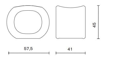 CERO MOLESKIN Stool By Serralunga