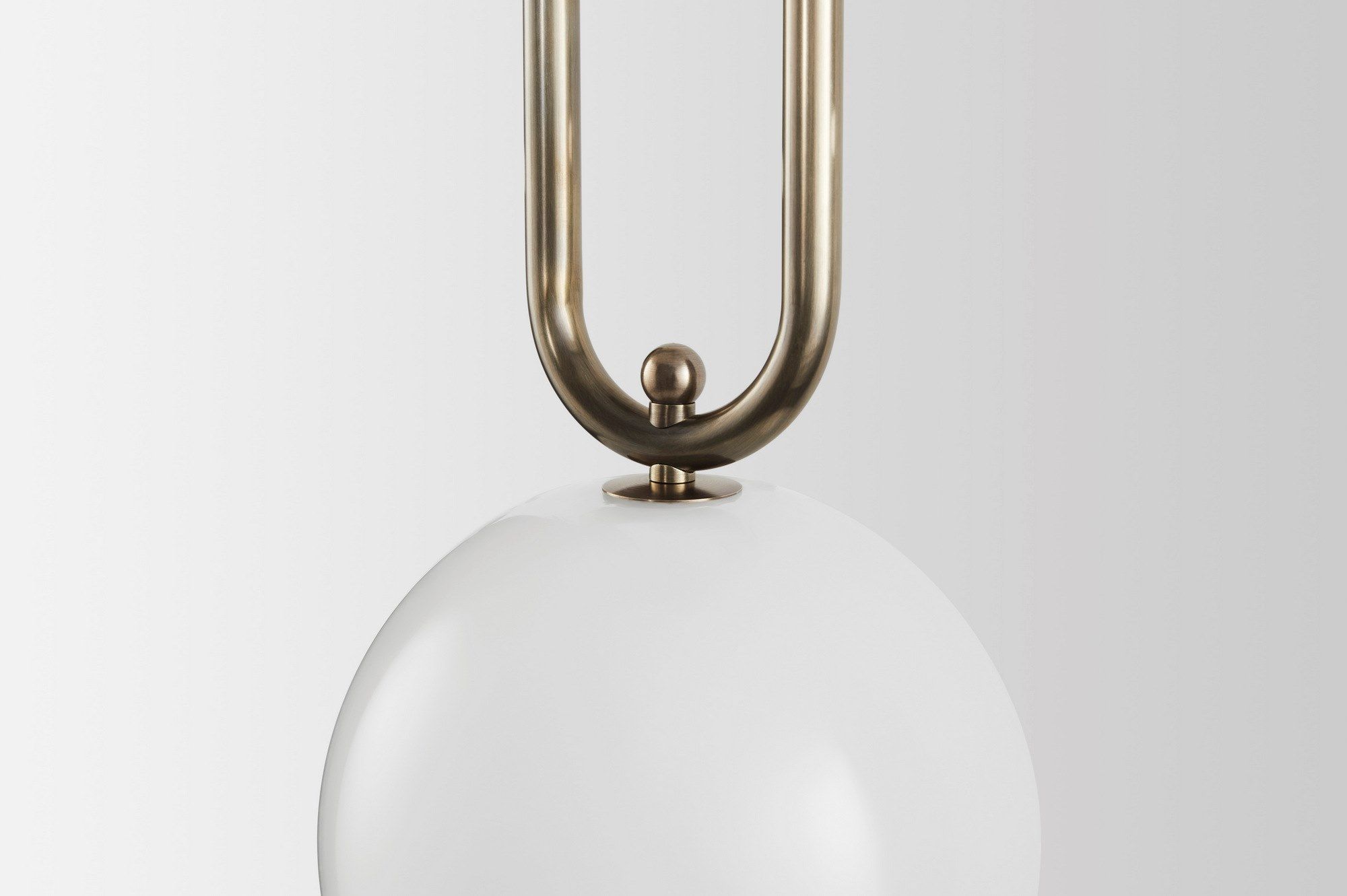 U CHAIN LED brass pendant lamp By Volker Haug Studio