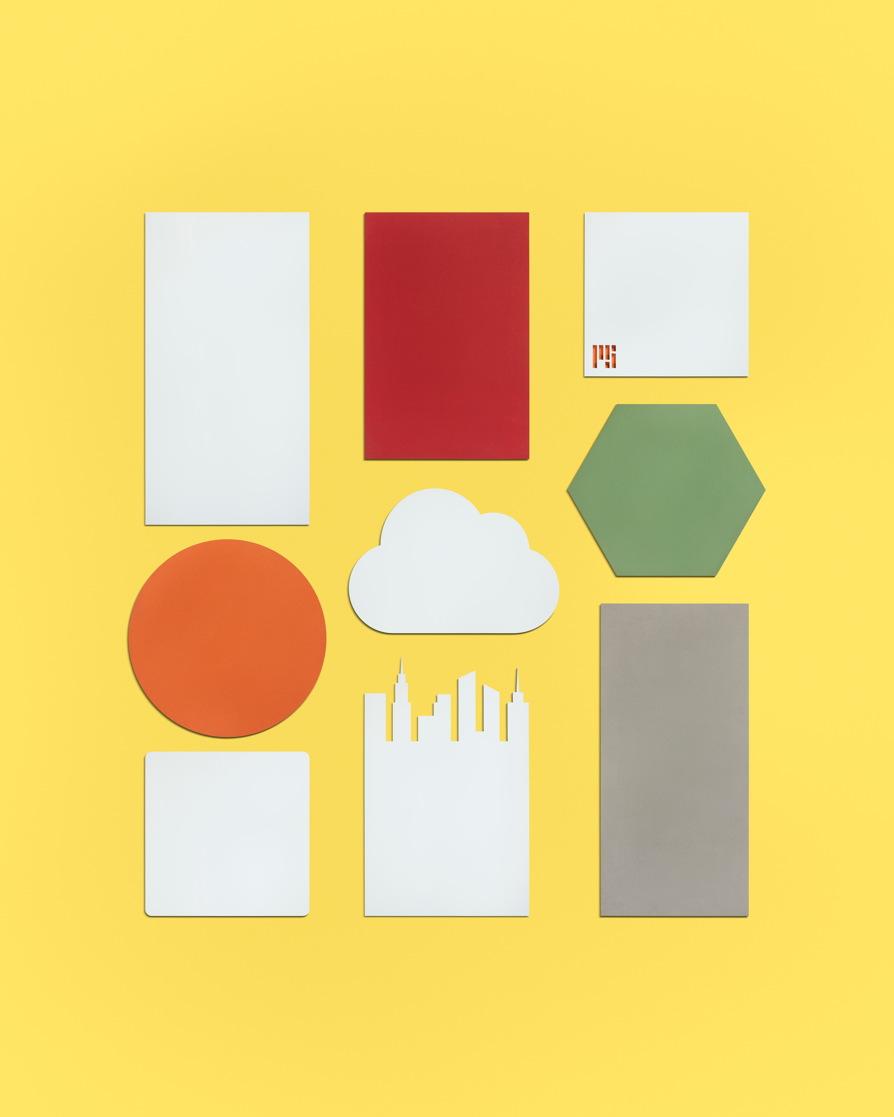 Modular metal office whiteboard CHAMELEON CUSTOM By Made Design