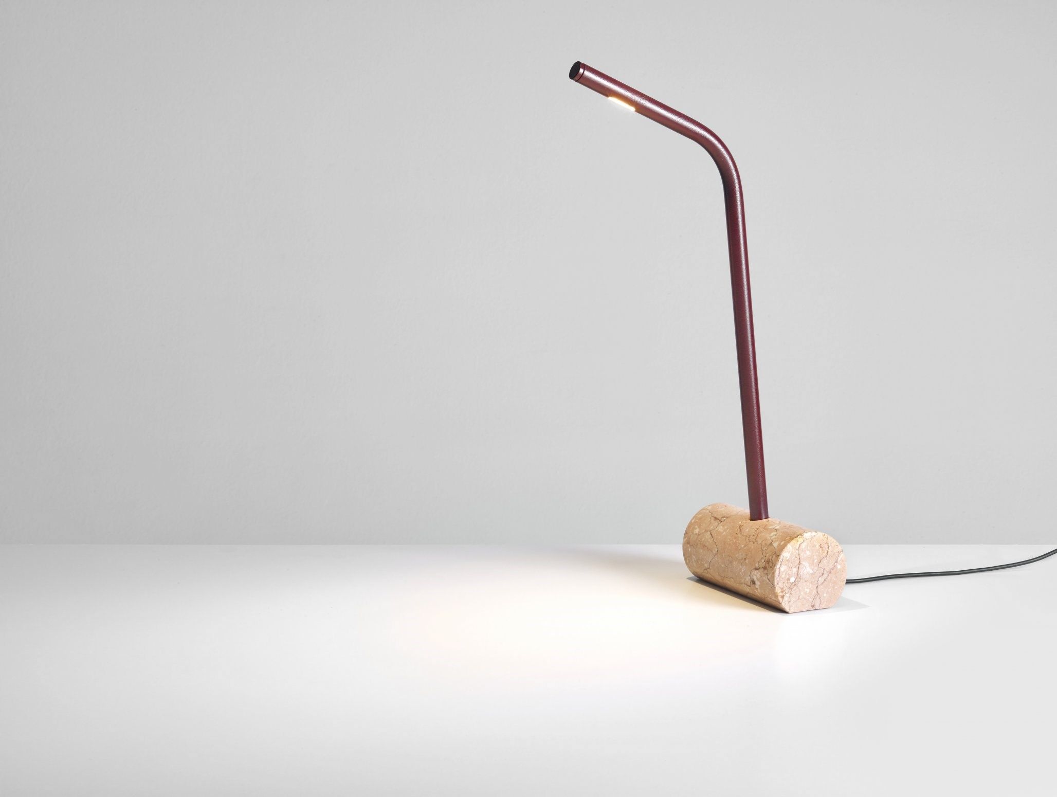 CHAMFER | Marble table lamp By PER-USE design Charly Cnops, David Braeckman
