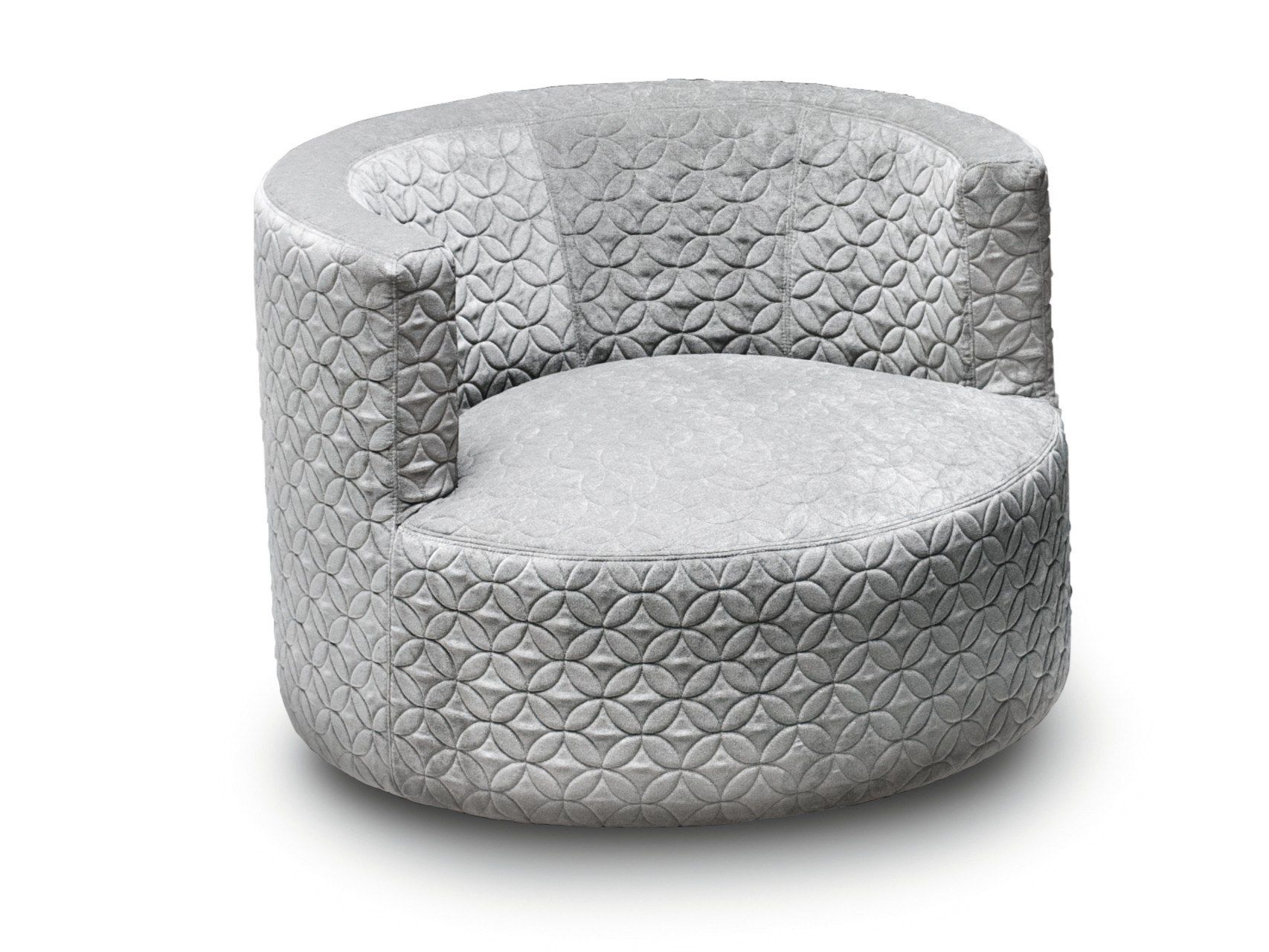 Poltrona girevole in tessuto con braccioli CHANCE By Saba Italia design ...