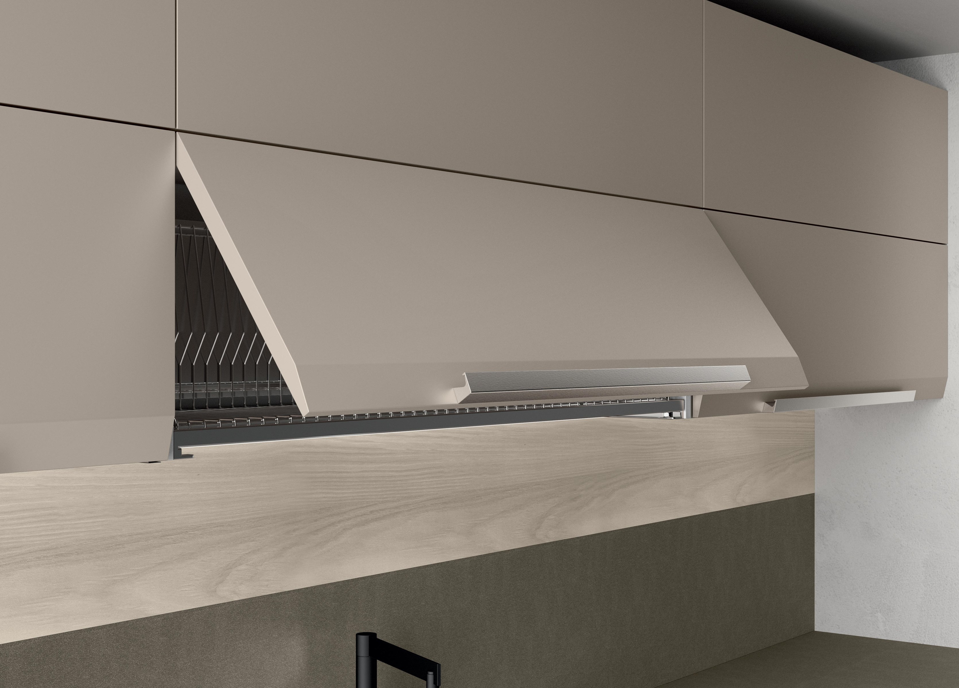 Linear fitted kitchen CHANTAL 03 By Febal Casa design Alfredo Zengiaro