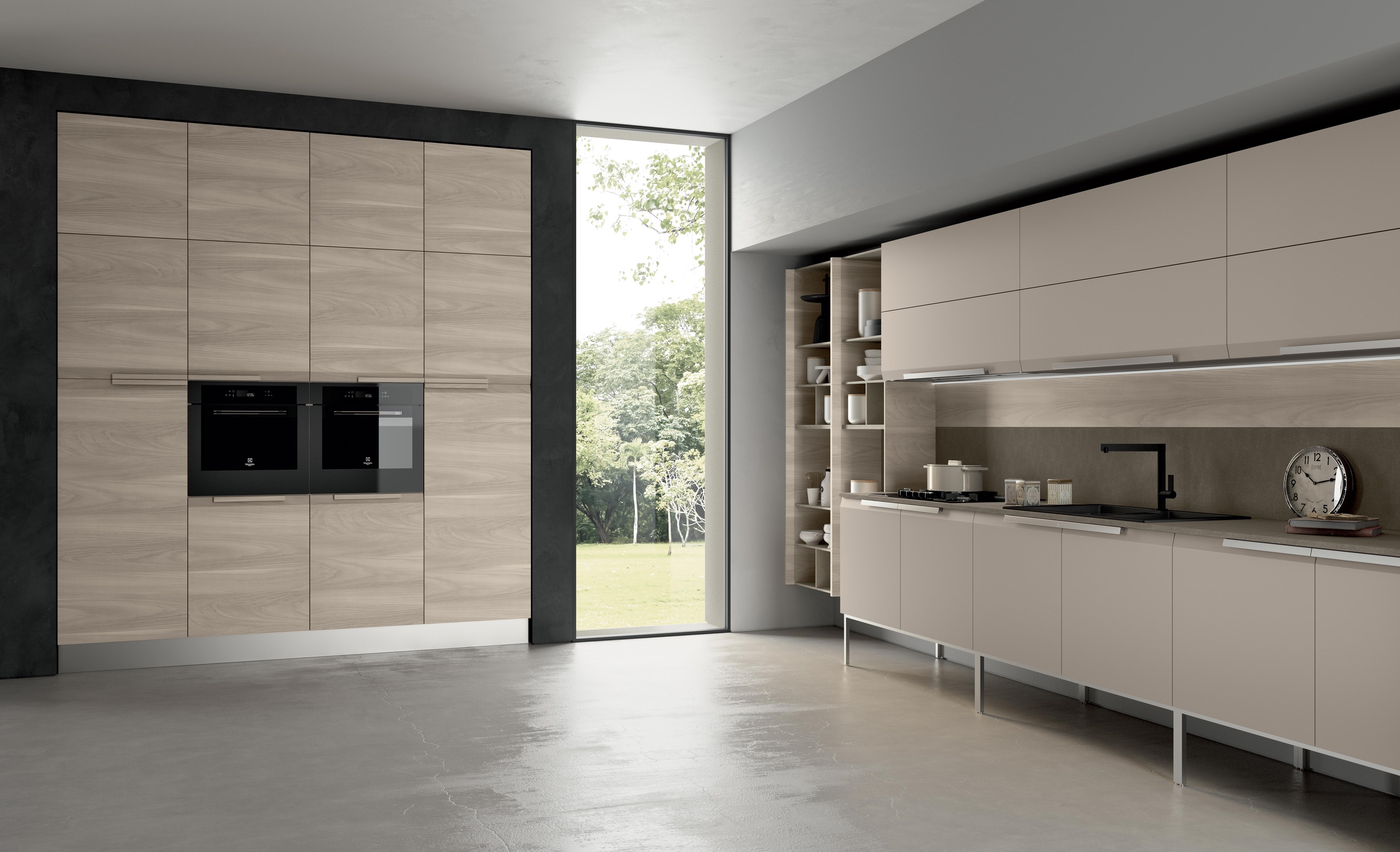Linear fitted kitchen CHANTAL 03 By Febal Casa design Alfredo Zengiaro
