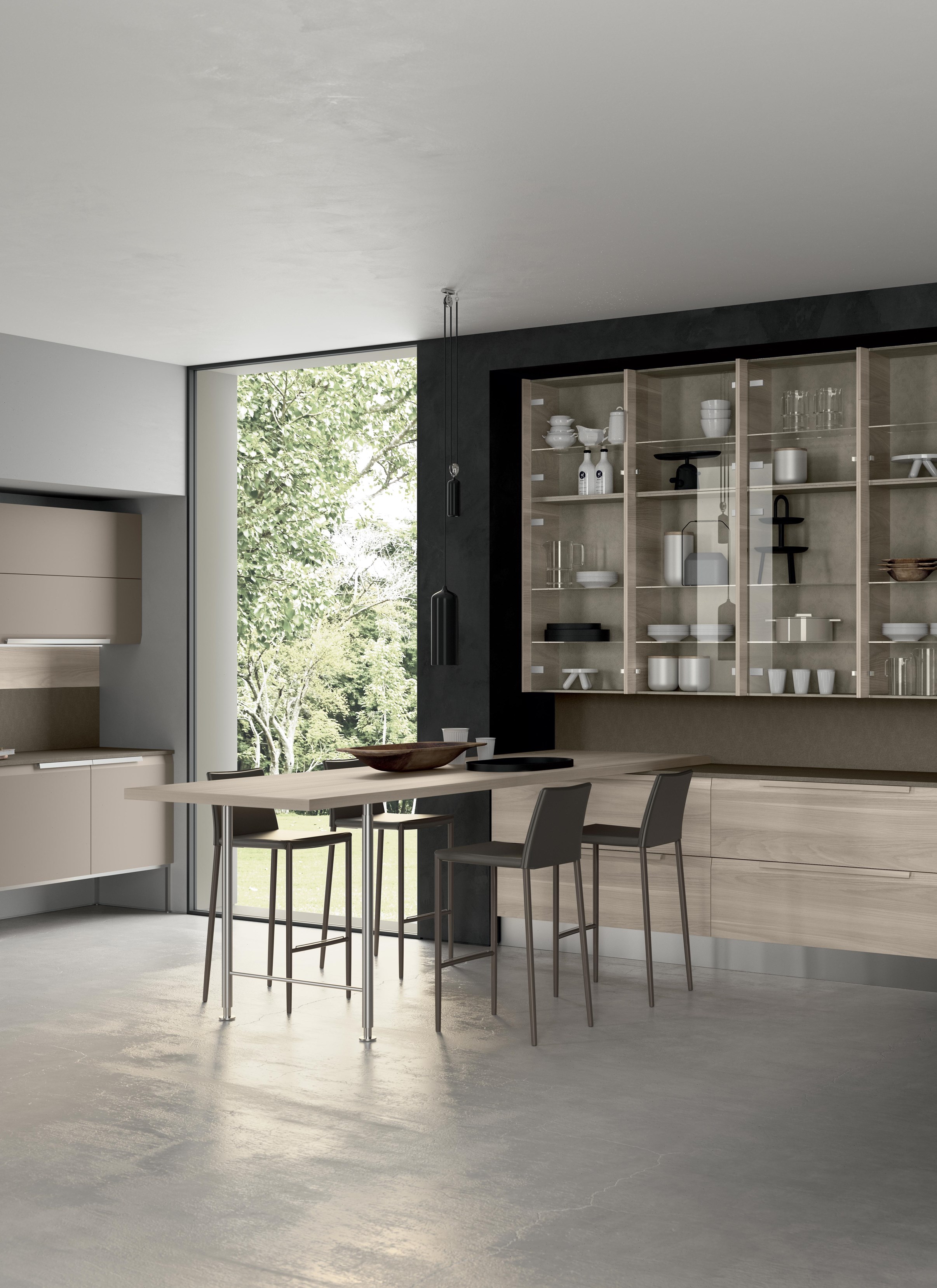 Linear fitted kitchen CHANTAL 03 By Febal Casa design Alfredo Zengiaro