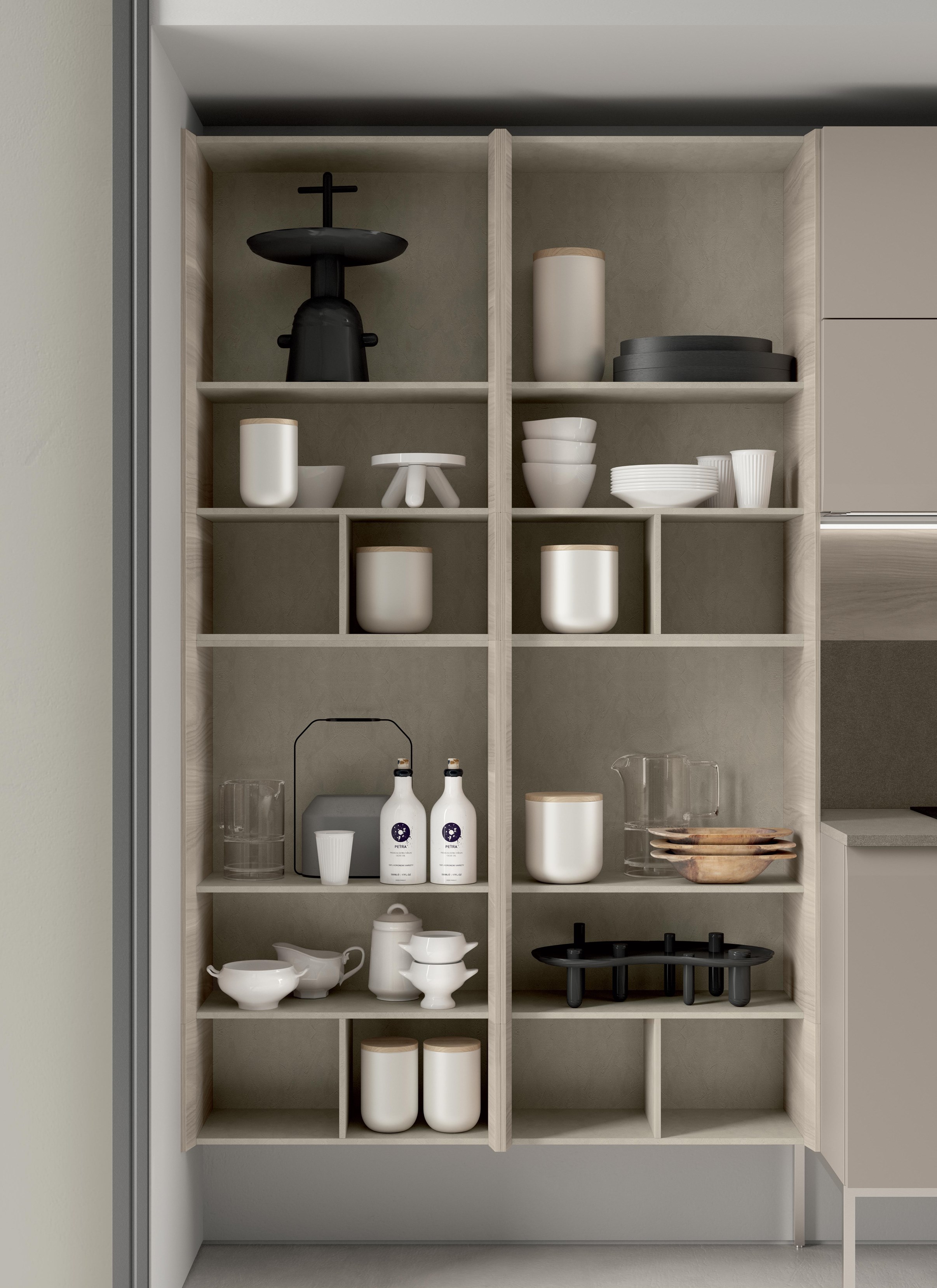 Linear fitted kitchen CHANTAL 03 By Febal Casa design Alfredo Zengiaro